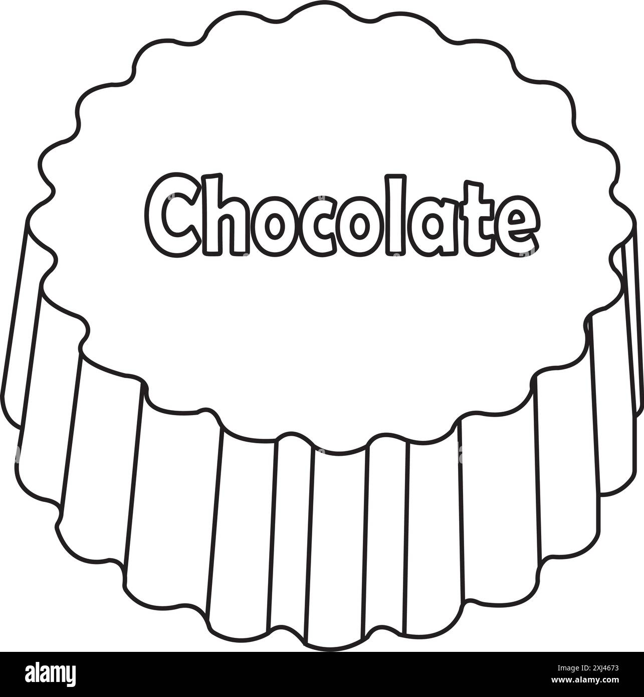 Chocolate vector icon illustration symbol design Stock Vector Image ...