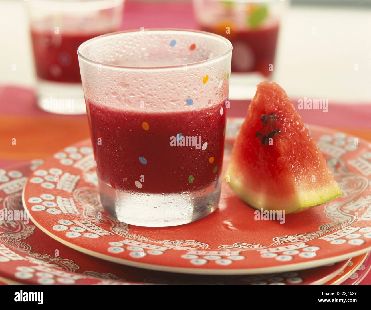 Watermelon and beetroot juice Stock Photo - Alamy