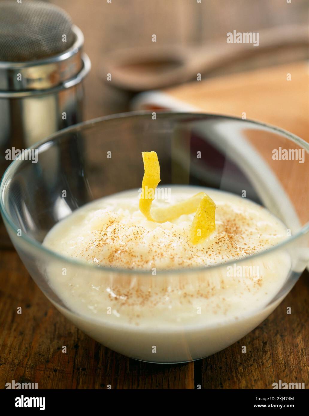 Lemon rice pudding Stock Photo - Alamy