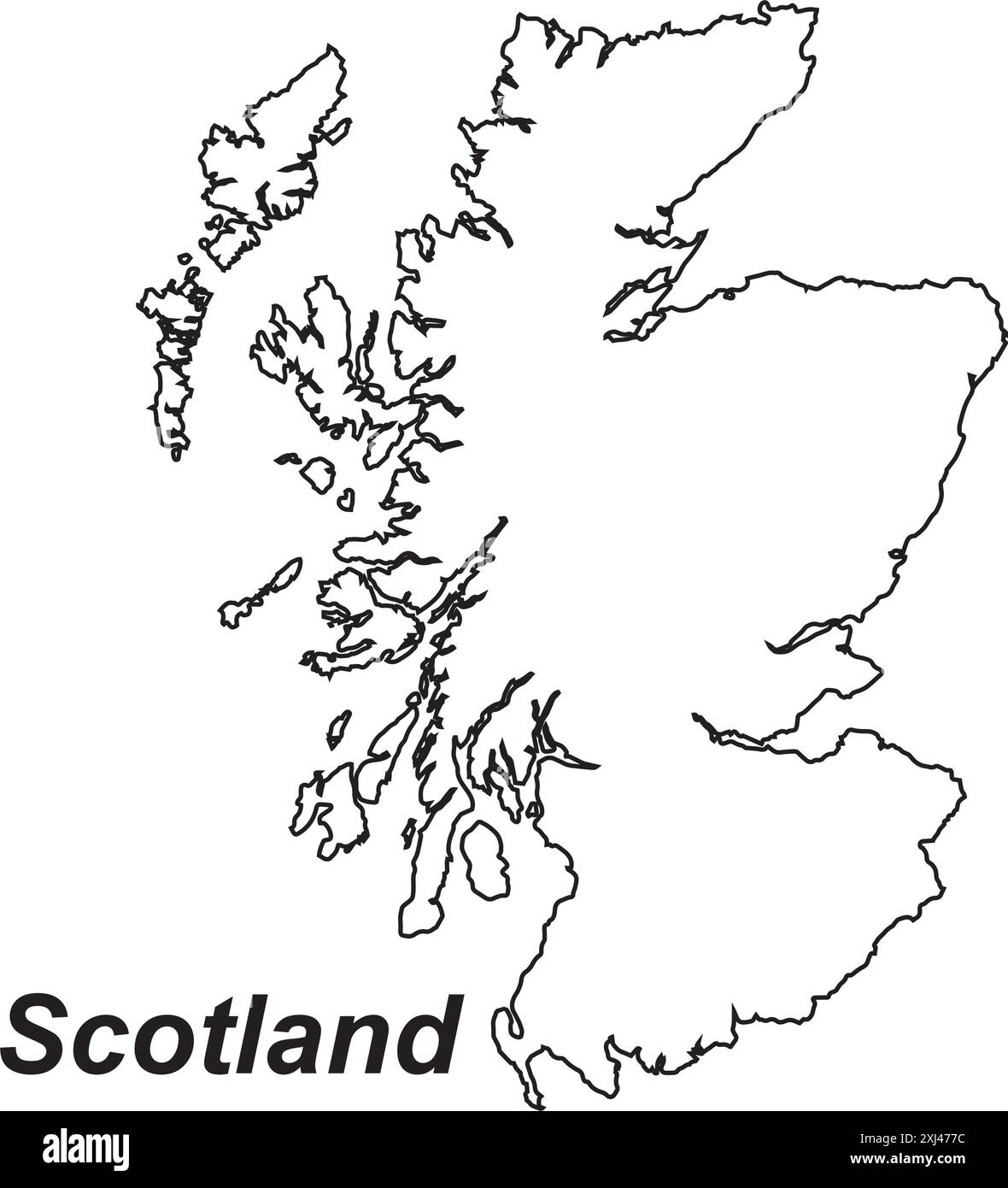 Scotland map design vector illustration Stock Vector Image & Art - Alamy