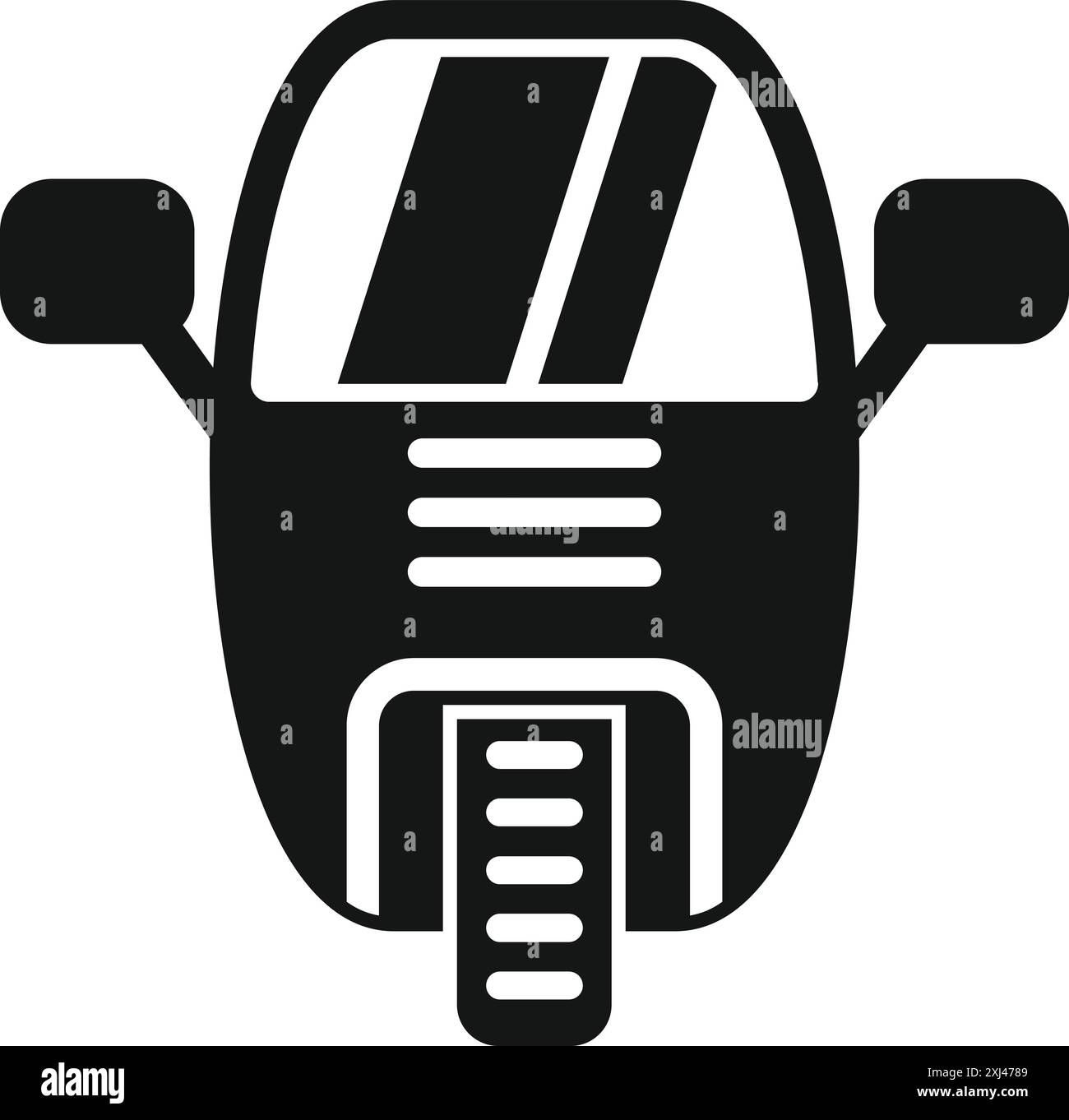 Black and white icon of a three wheeled auto rickshaw waiting for ...