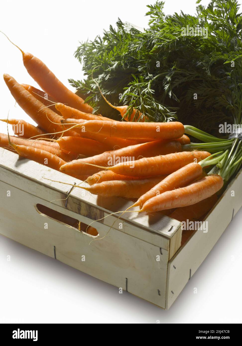 Crate of carrots Stock Photo - Alamy