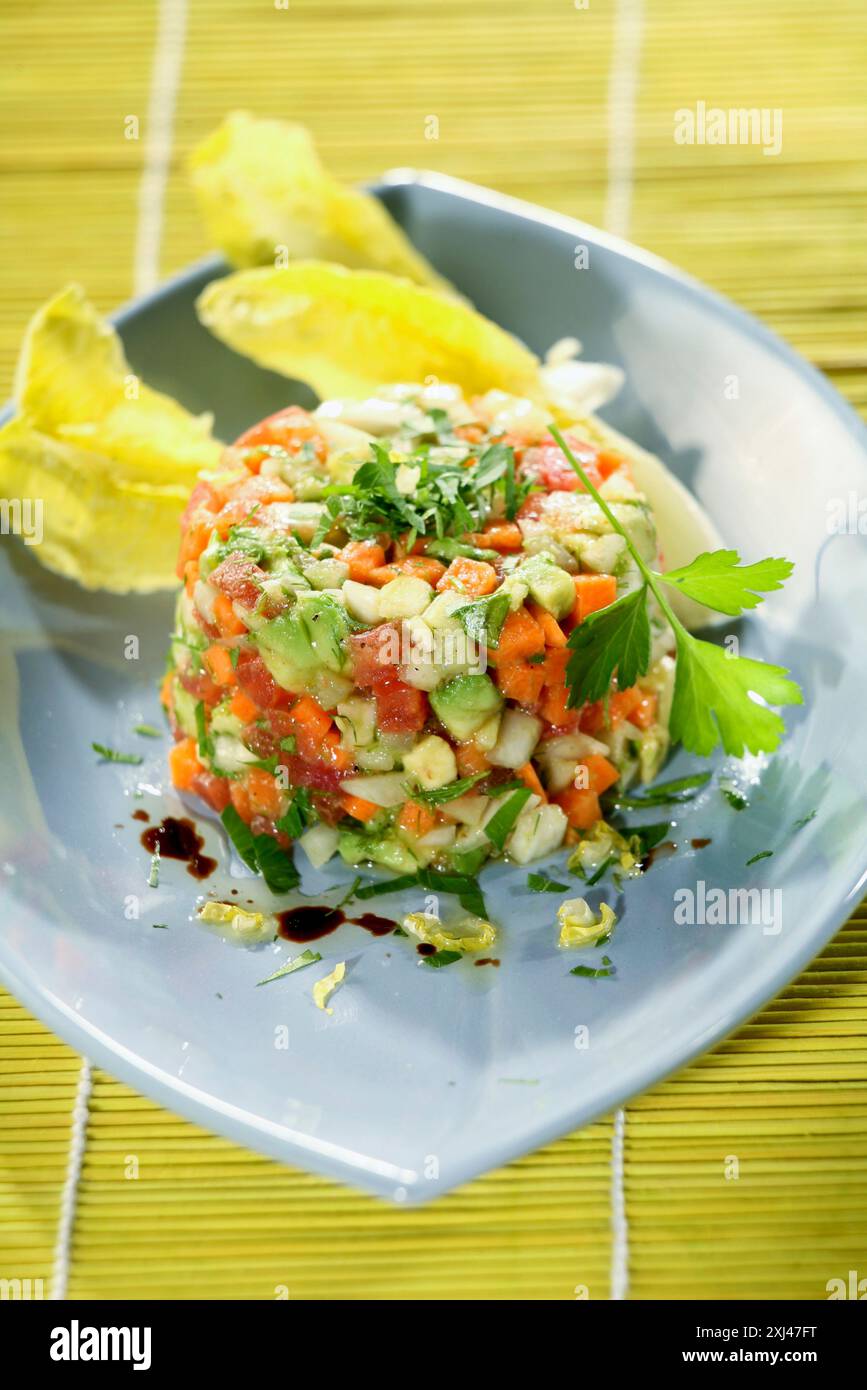Vegetable tartare hi-res stock photography and images - Alamy