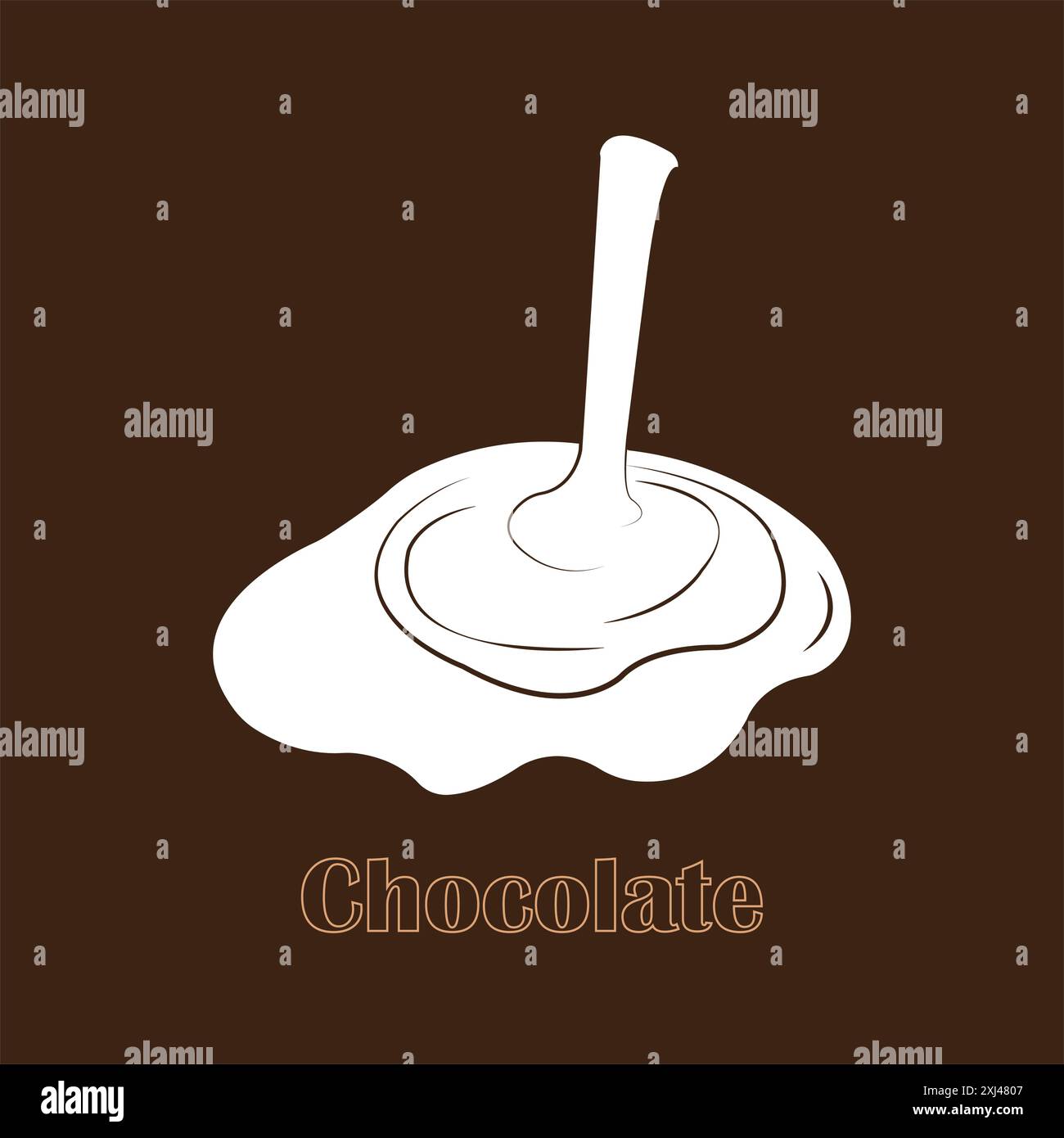 Chocolate splash swirl and drop realistic set isolated vector ...