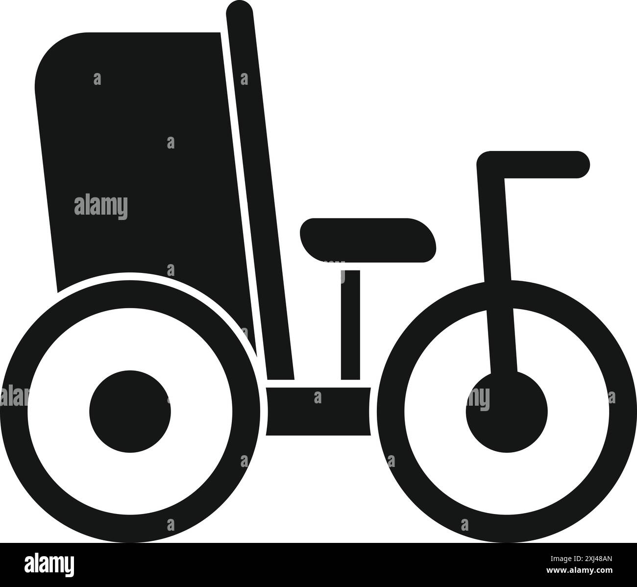 Silhouette of a traditional asian cycle rickshaw, highlighting its role ... Silhouette of a traditional asian cycle rickshaw, highlighting its role ...