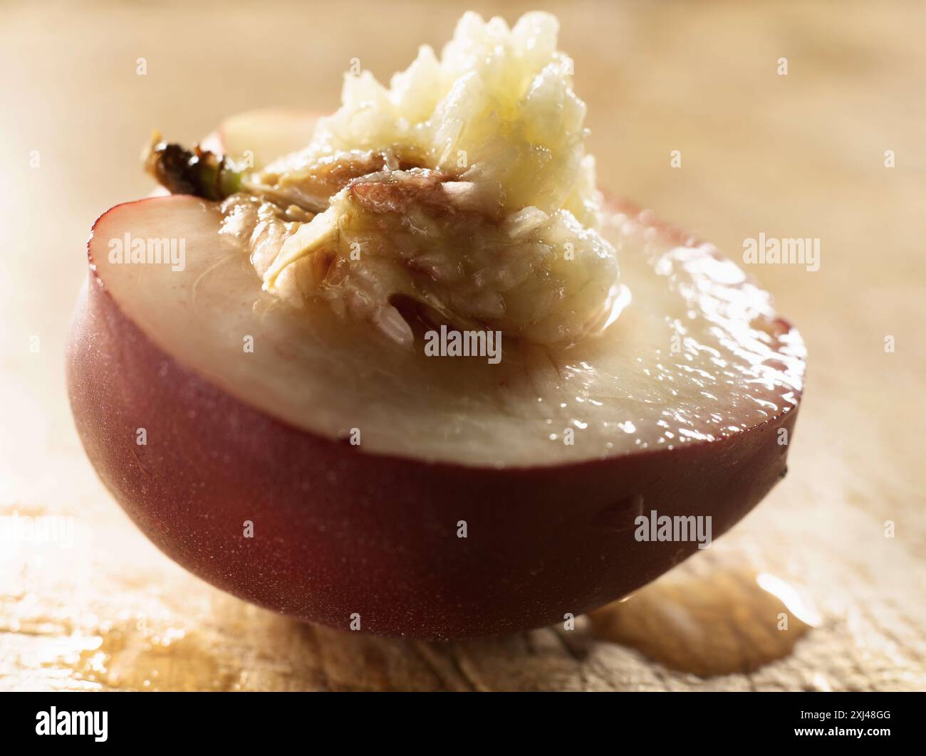 Half nectarine stone hi-res stock photography and images - Alamy