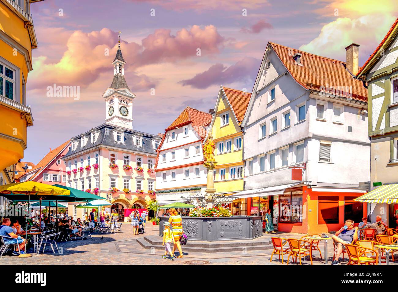 Old city of Aalen, Germany Stock Photo - Alamy