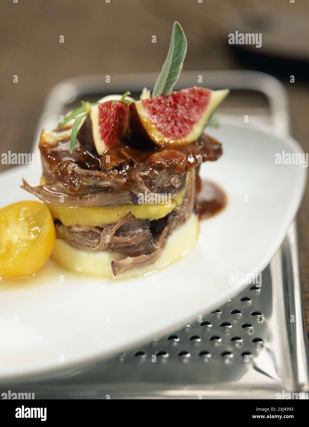 Ox tail with fruit Stock Photo - Alamy