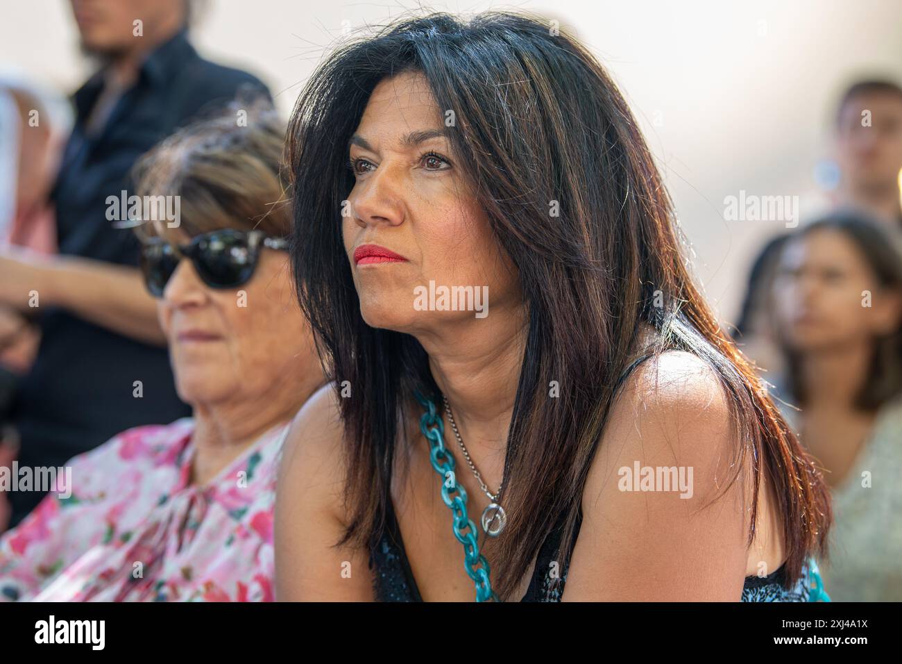 Marseille, France. 5th July, 2024. Samia Ghali seen during a support ...