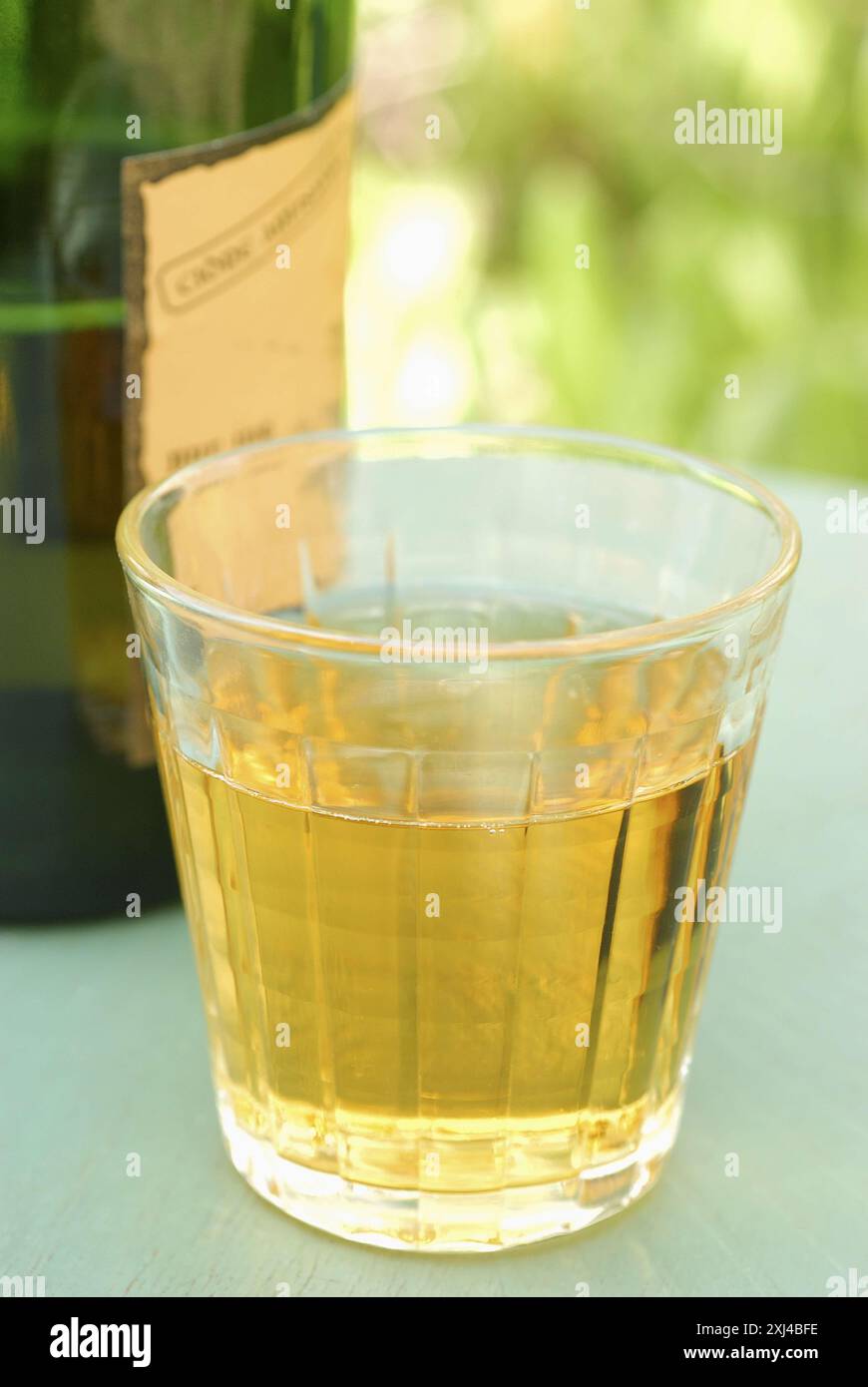 Glass of cider Stock Photo - Alamy