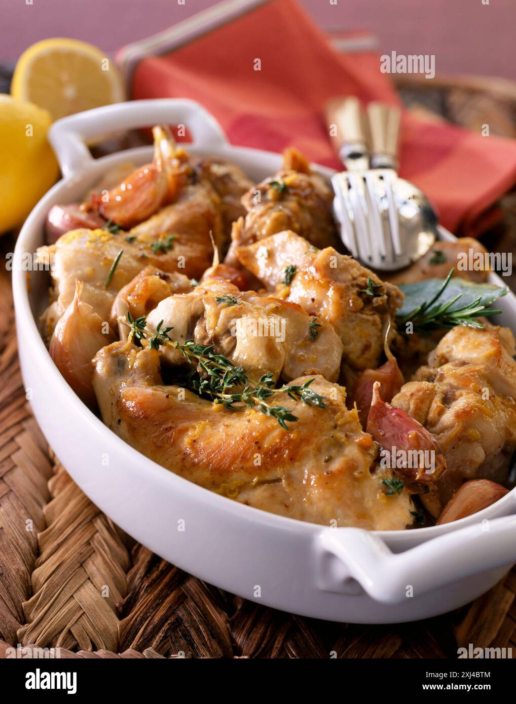 Rabbit with lemon Stock Photo - Alamy