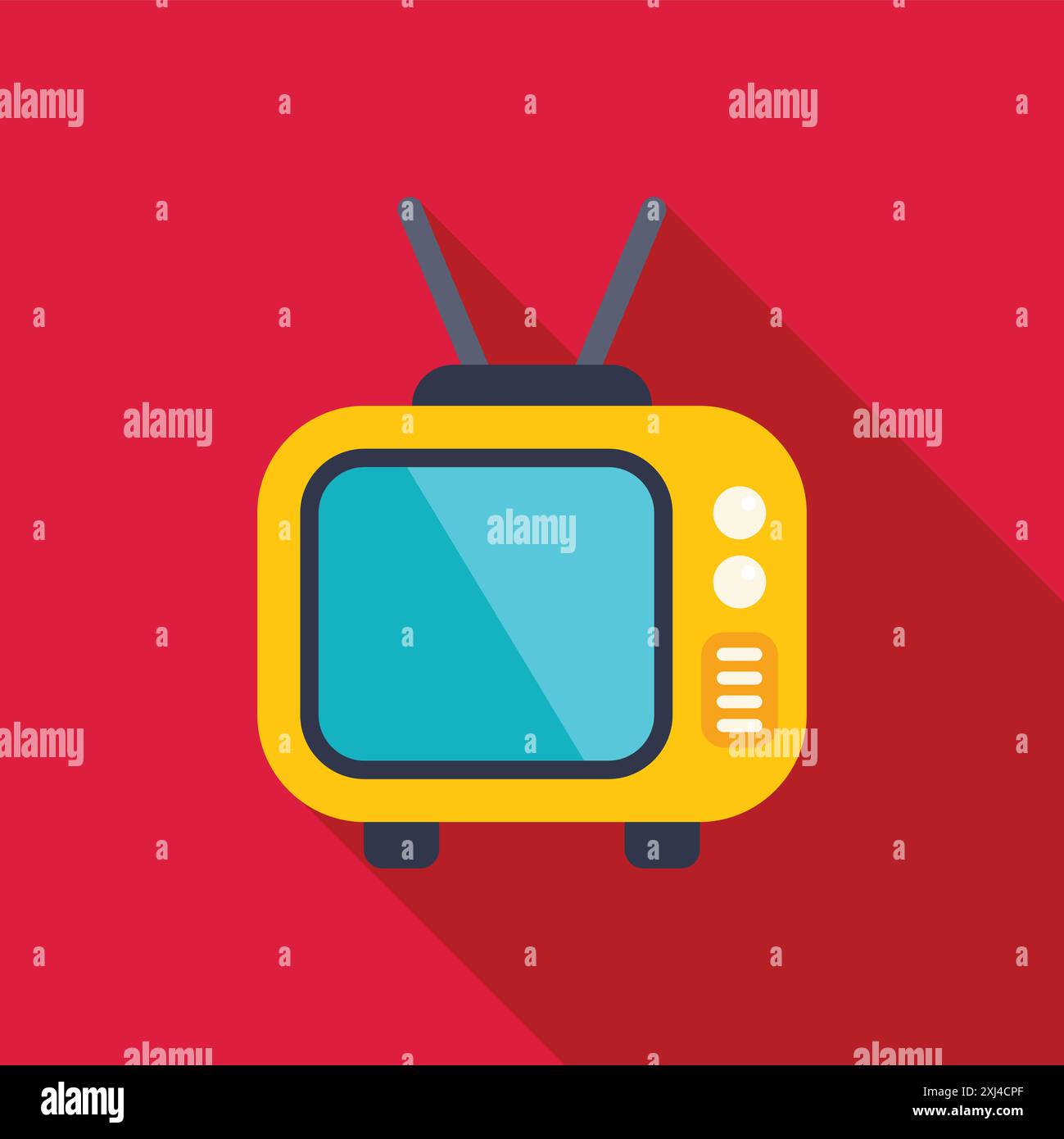 Vintage television set displaying classic hi-res stock photography and ...