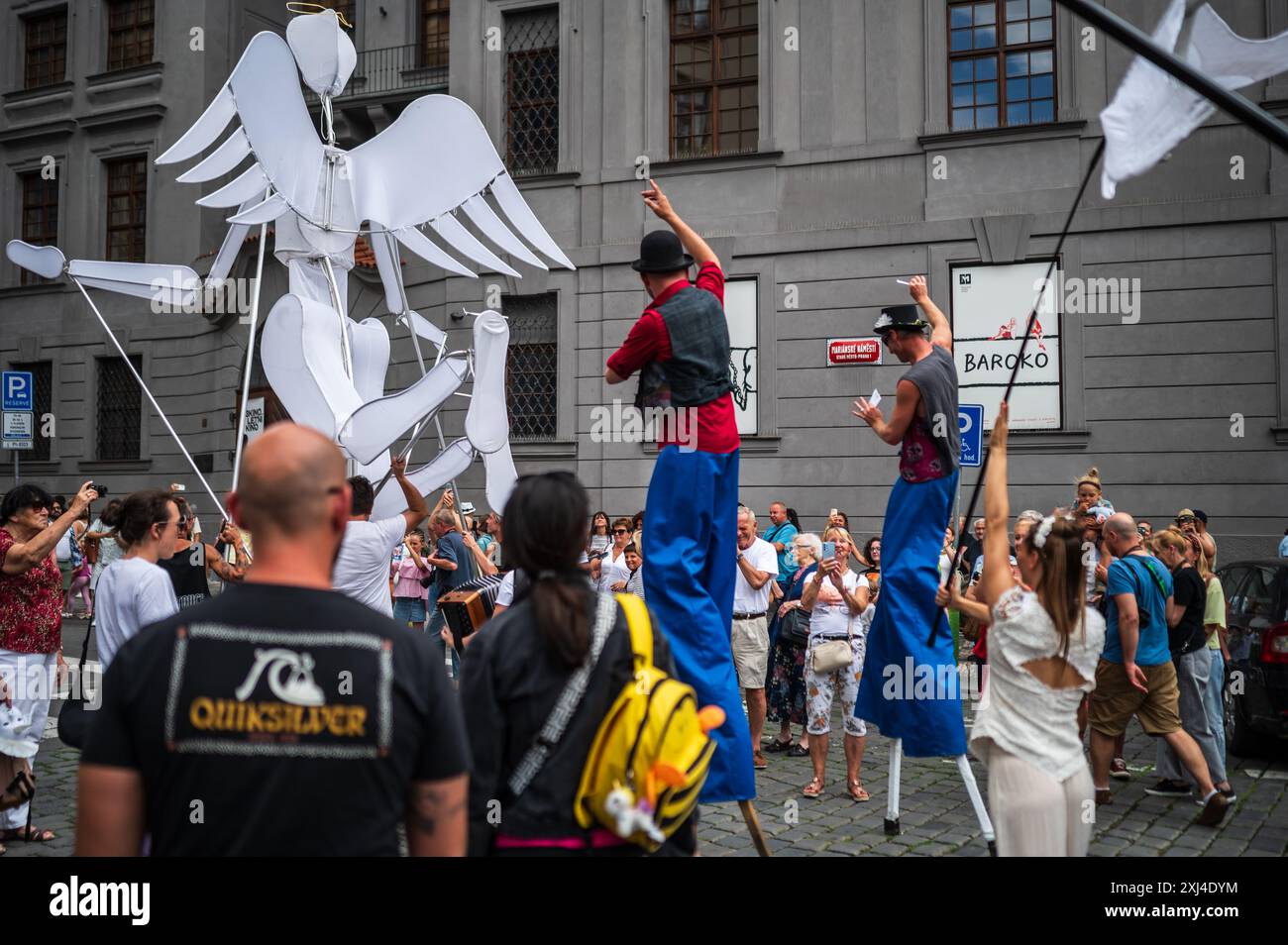 Parade of puppets from Marián Square to Old Town Square during the ...