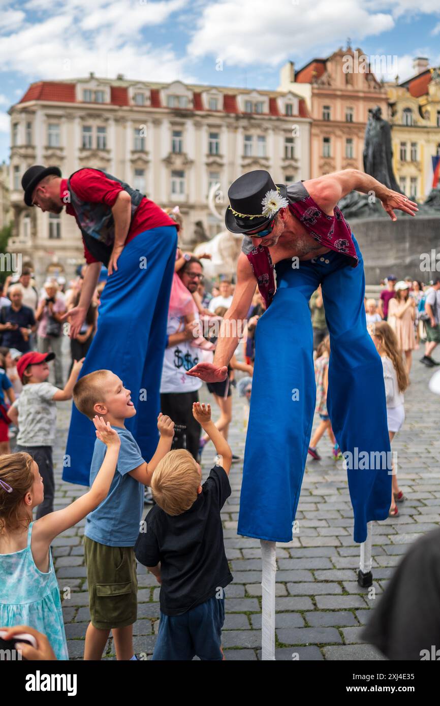 Parade of puppets from Marián Square to Old Town Square during the ...