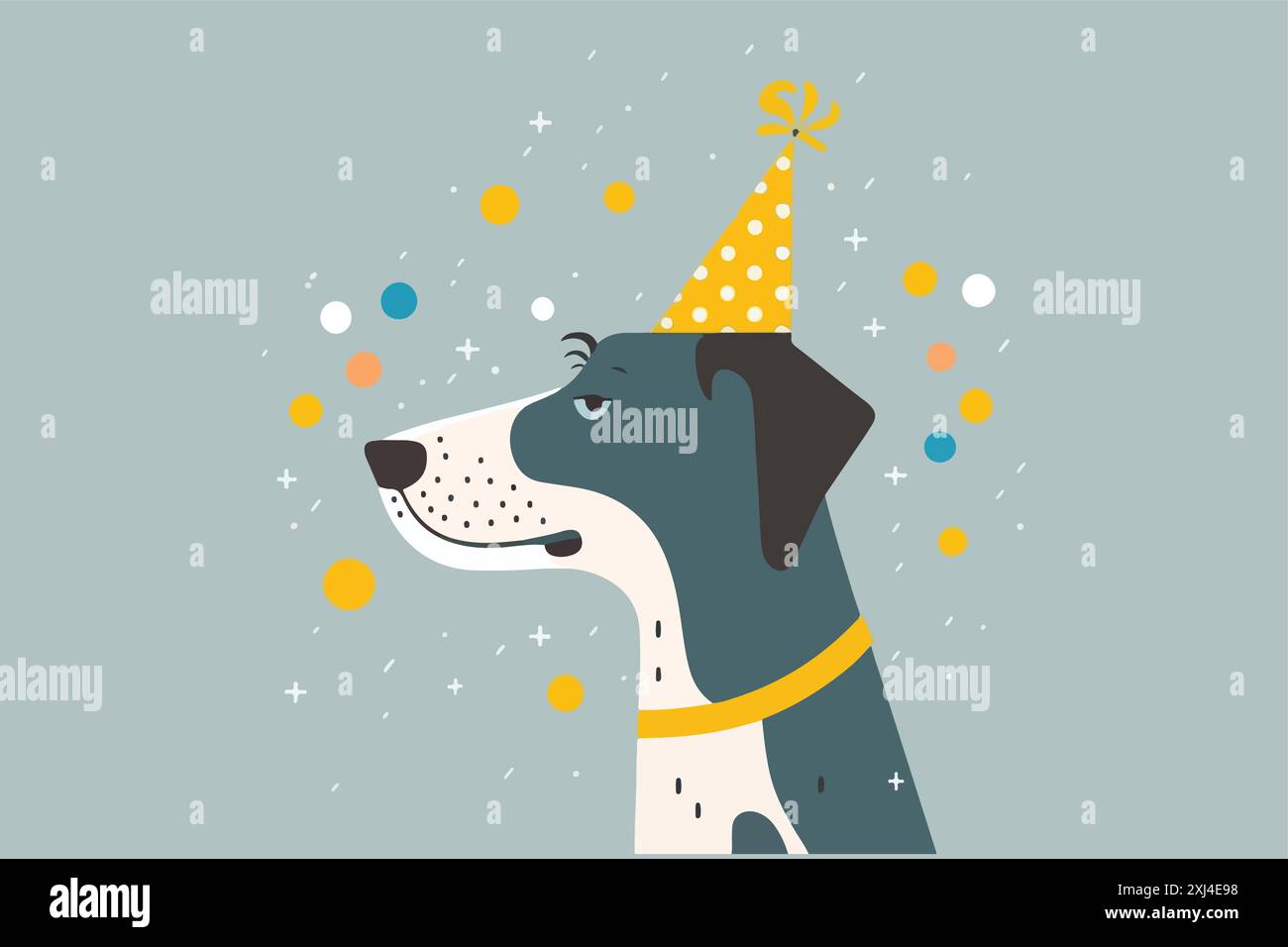 Dog Birthday vector illustration Stock Vector Image & Art - Alamy