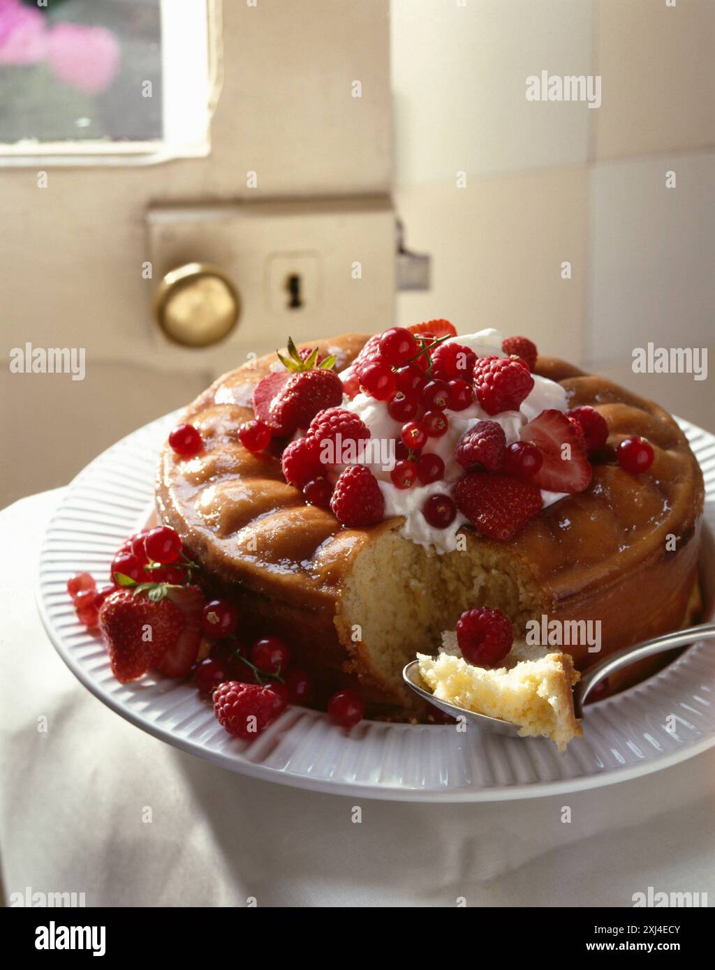Summer fruit Savarin Stock Photo - Alamy