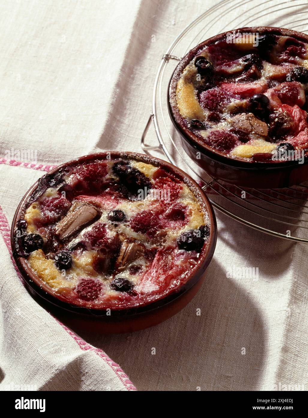 Summer fruit and almond-flavoured Clafoutis Stock Photo - Alamy