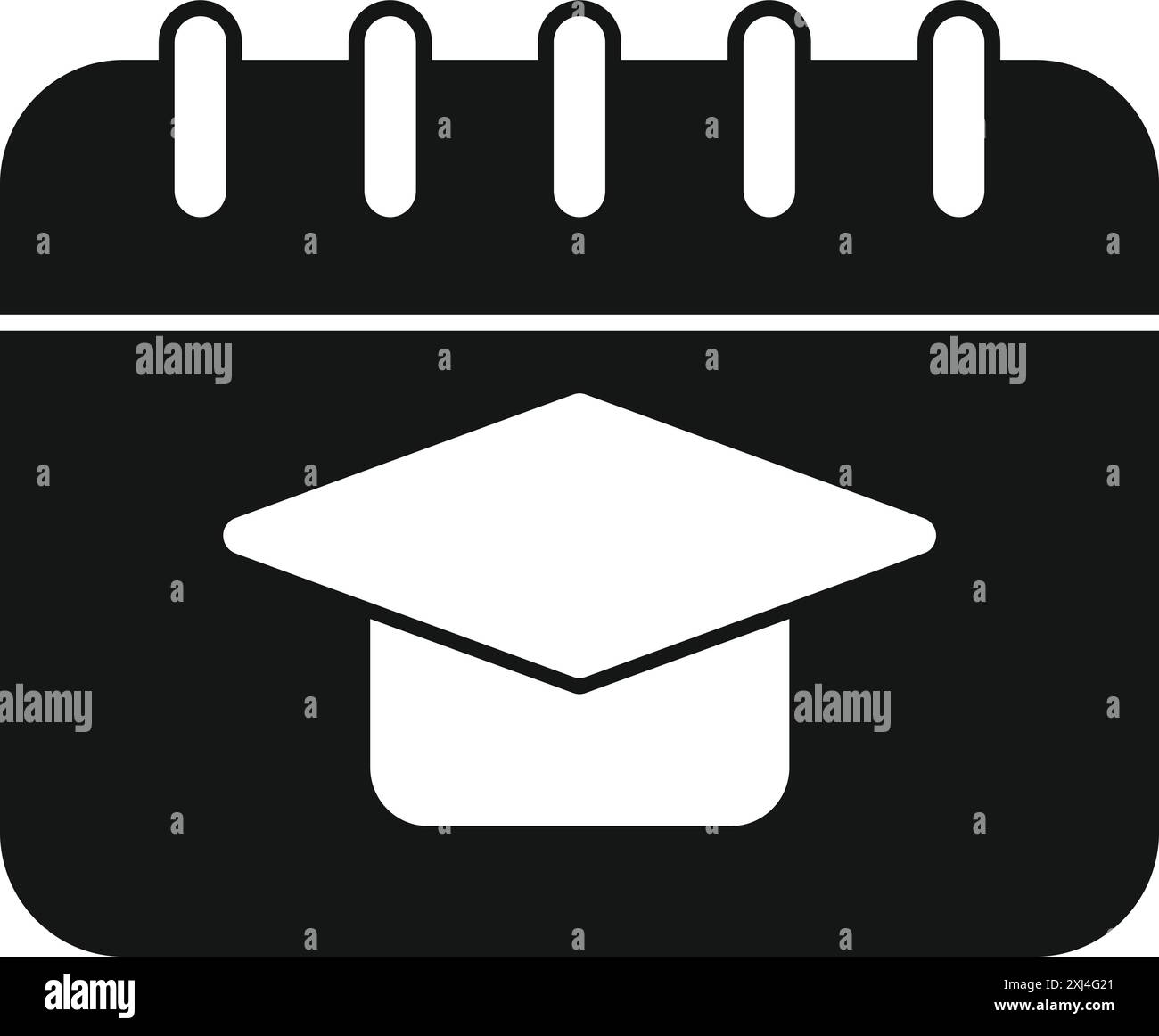 Simple yet impactful icon representing the culmination of academic ...