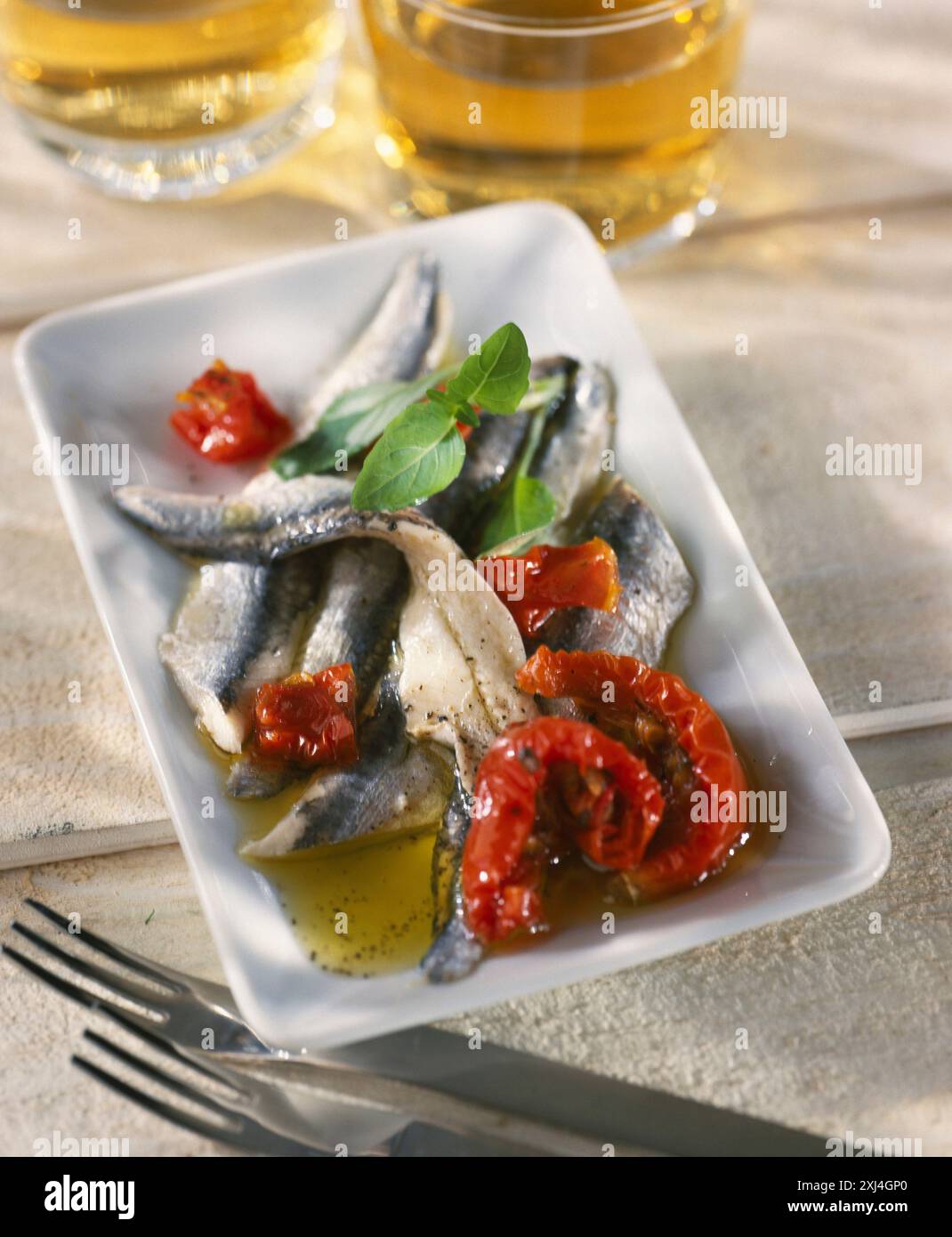 sardines marinated in olive oil Stock Photo - Alamy