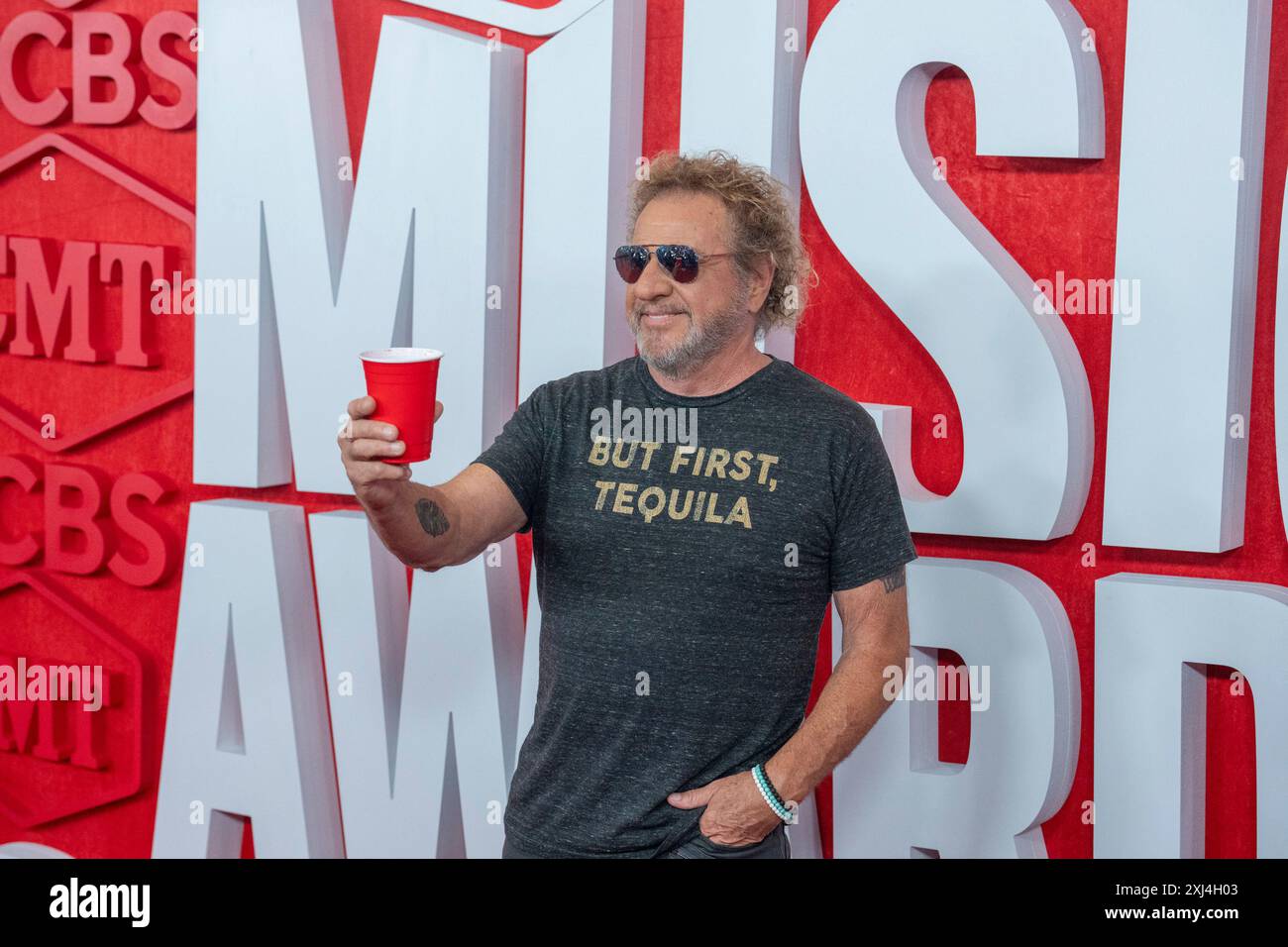 Rock singer SAMMY HAGAR walks the red carpet and poses for photographs ...