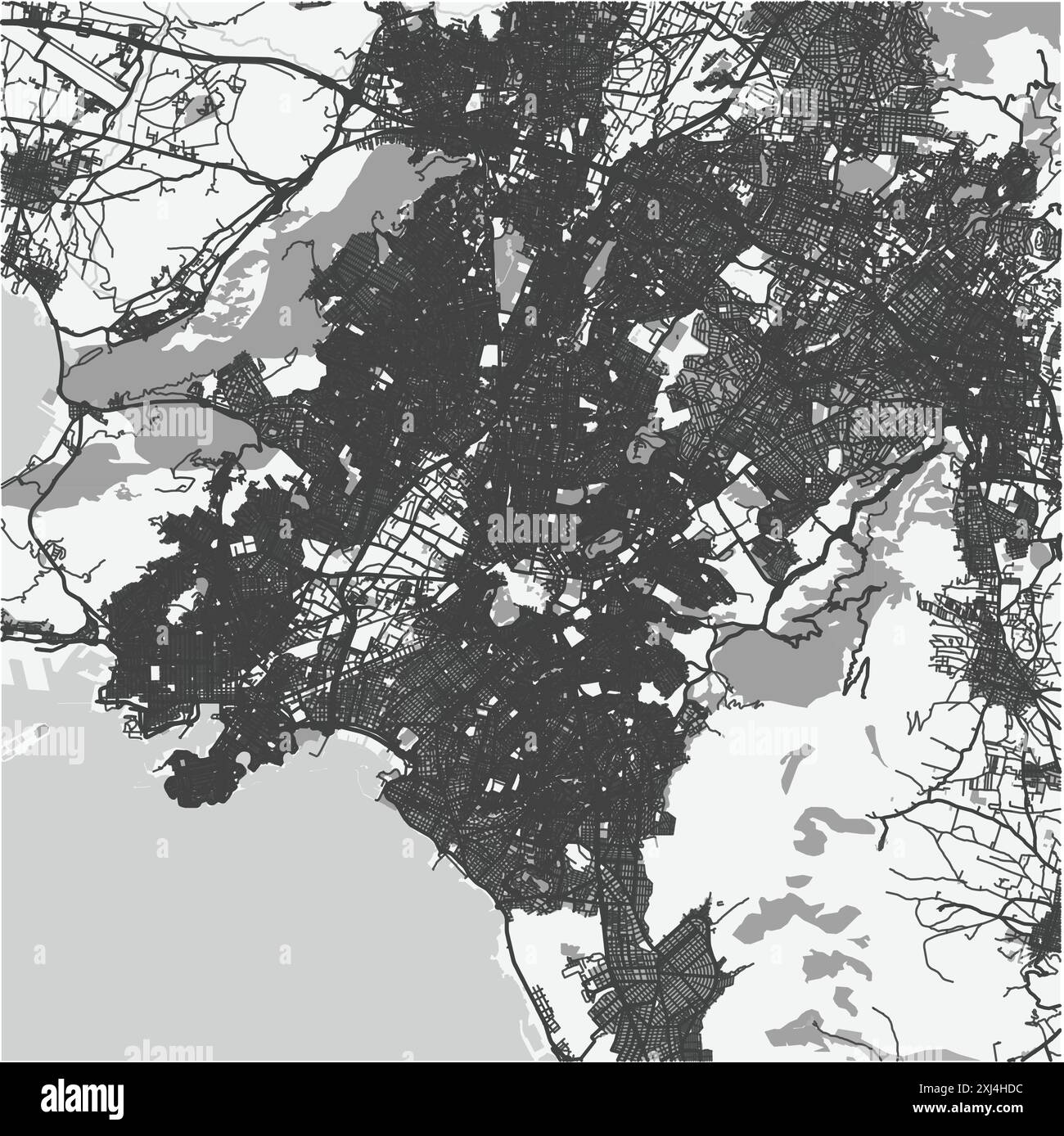 Greece map vector black hi-res stock photography and images - Alamy