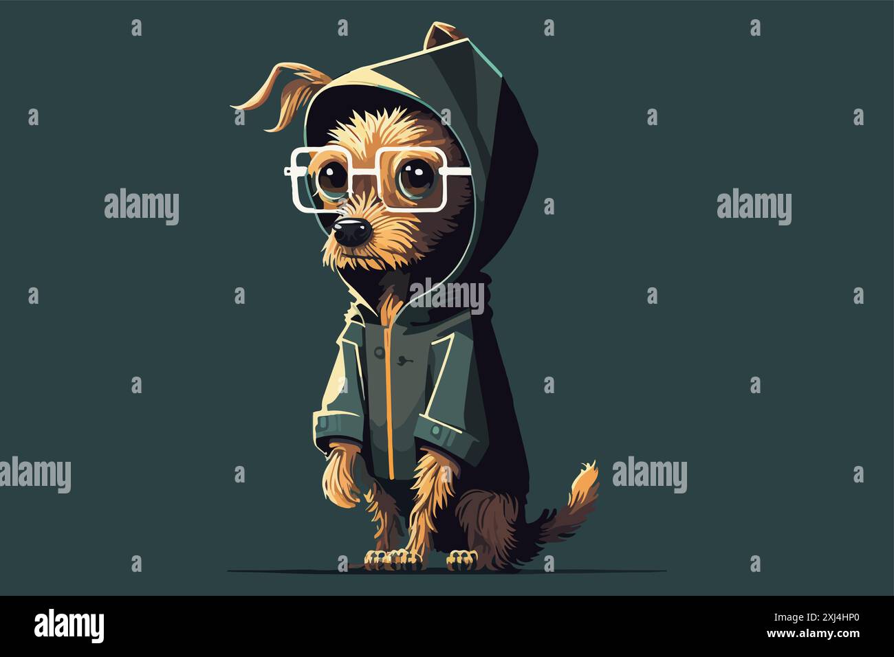 Dog hacker vector illustration Stock Vector Image & Art - Alamy