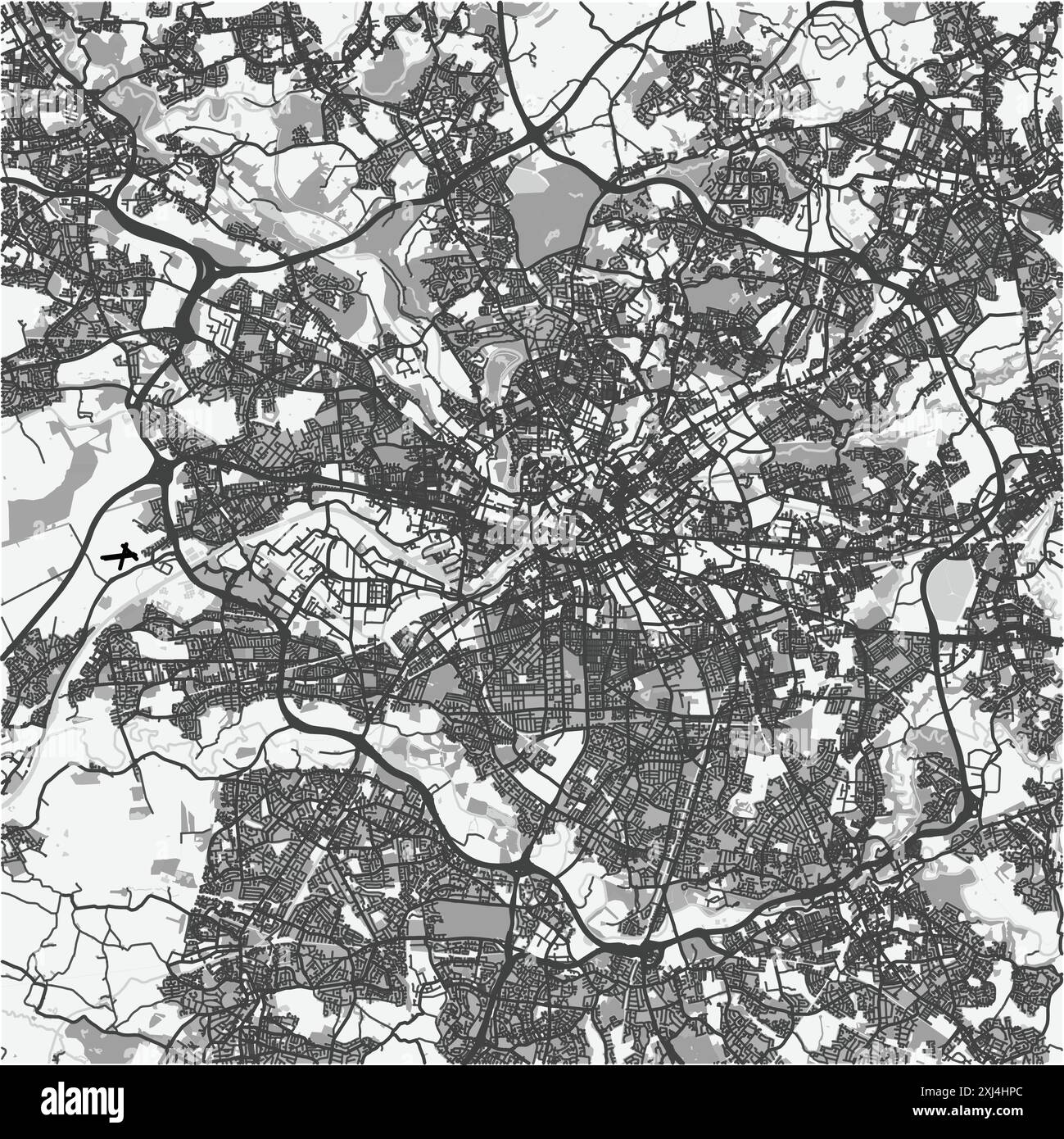 Manchester map hi-res stock photography and images - Alamy