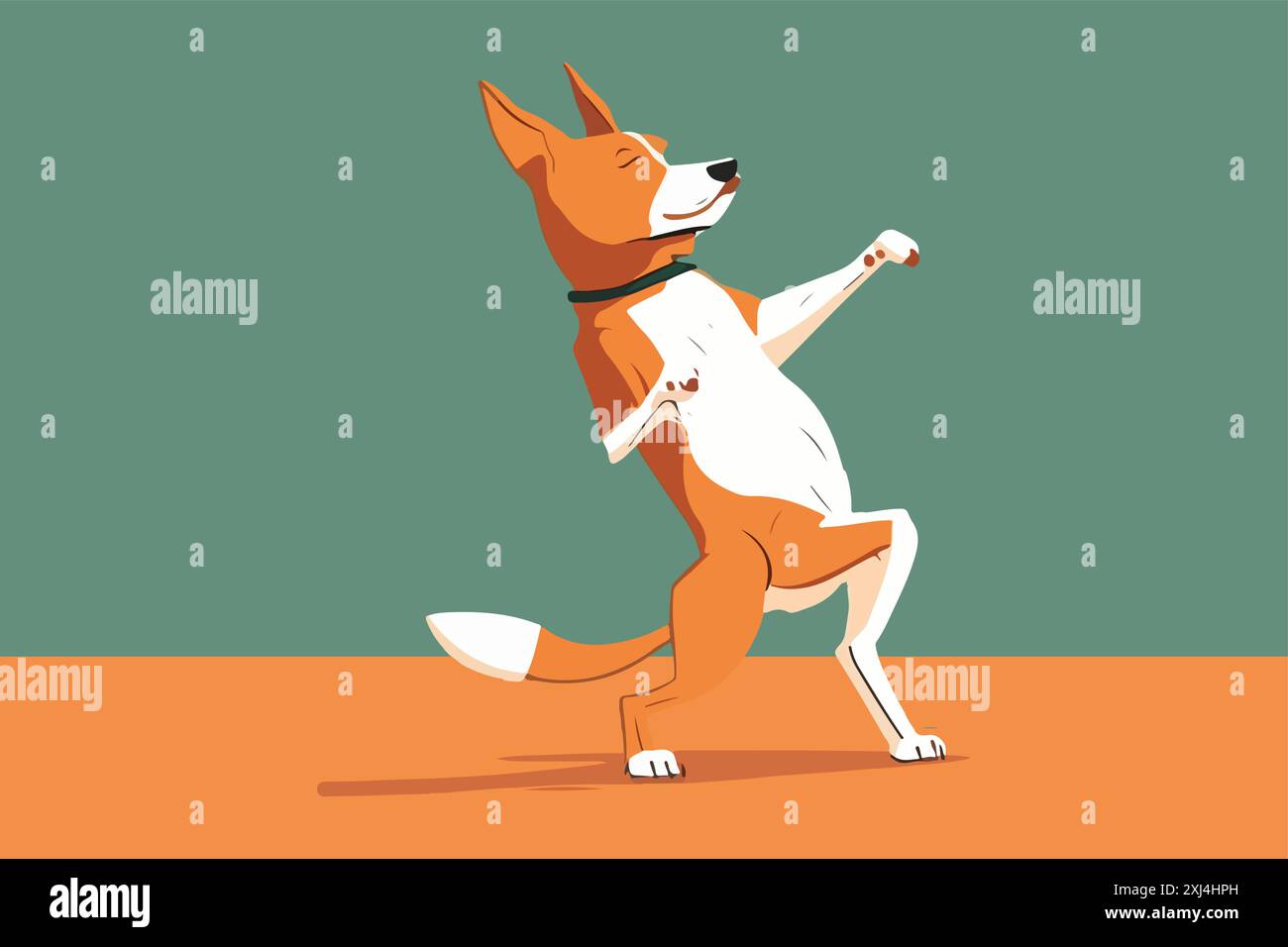 Dog Dancing vector illustration Stock Vector Image & Art - Alamy