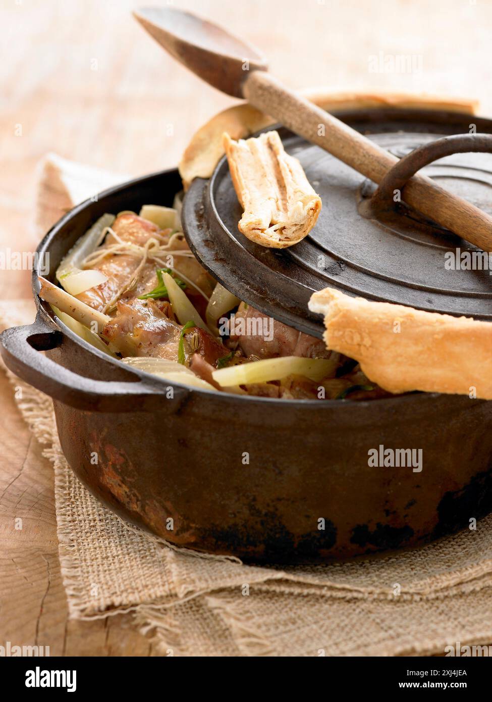 rabbit with tarragon Stock Photo - Alamy