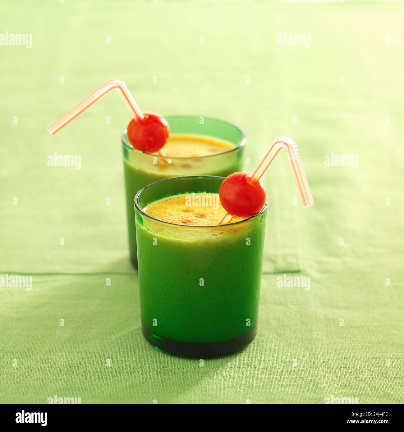 vegetable garden milk shake Stock Photo - Alamy