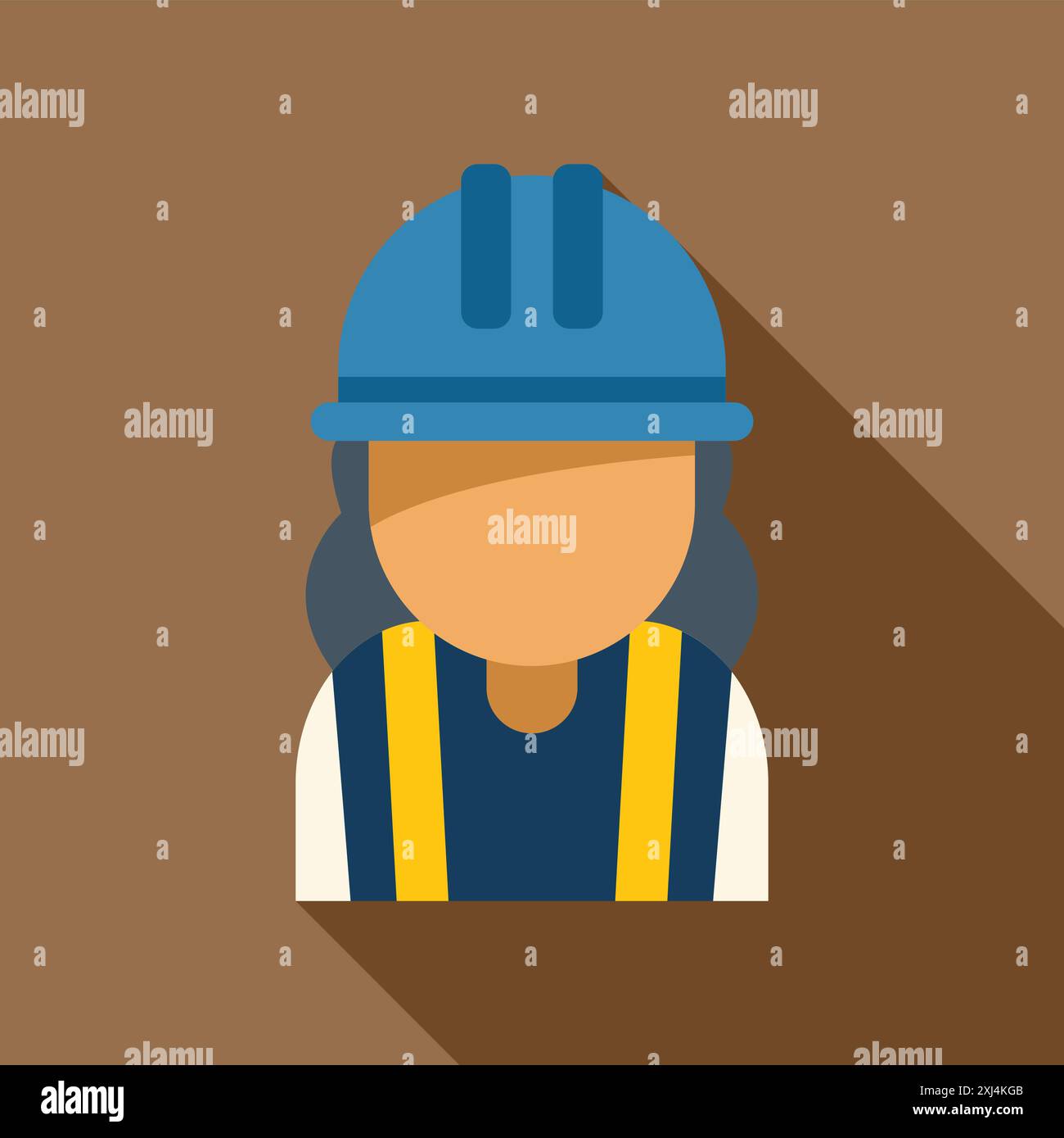 Simple yet impactful design featuring a female construction worker ...