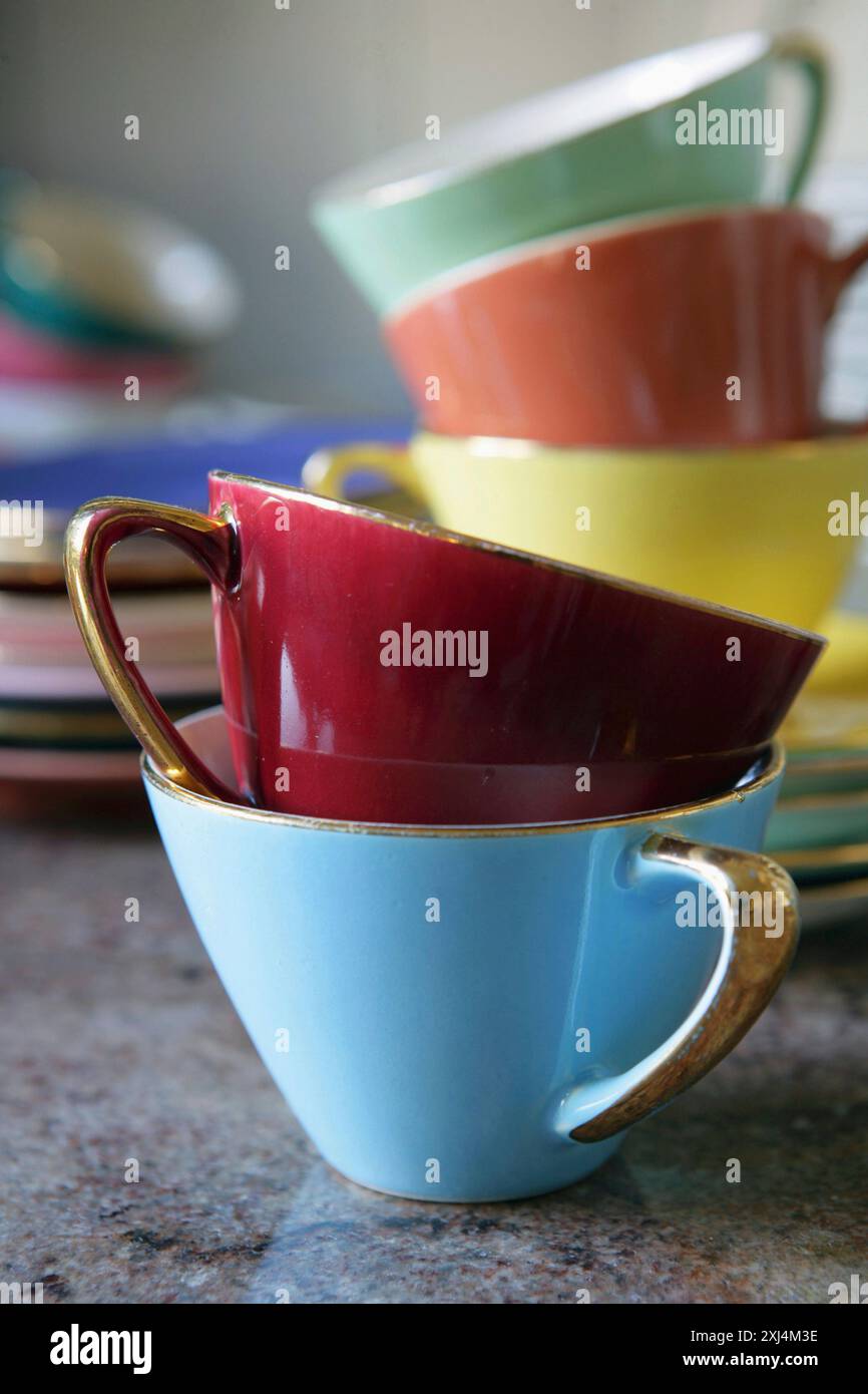 Pile of cups Stock Photo - Alamy
