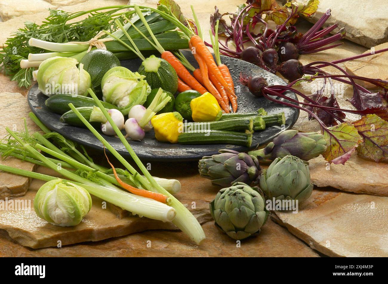 Selection of mini vegetables Stock Photo - Alamy