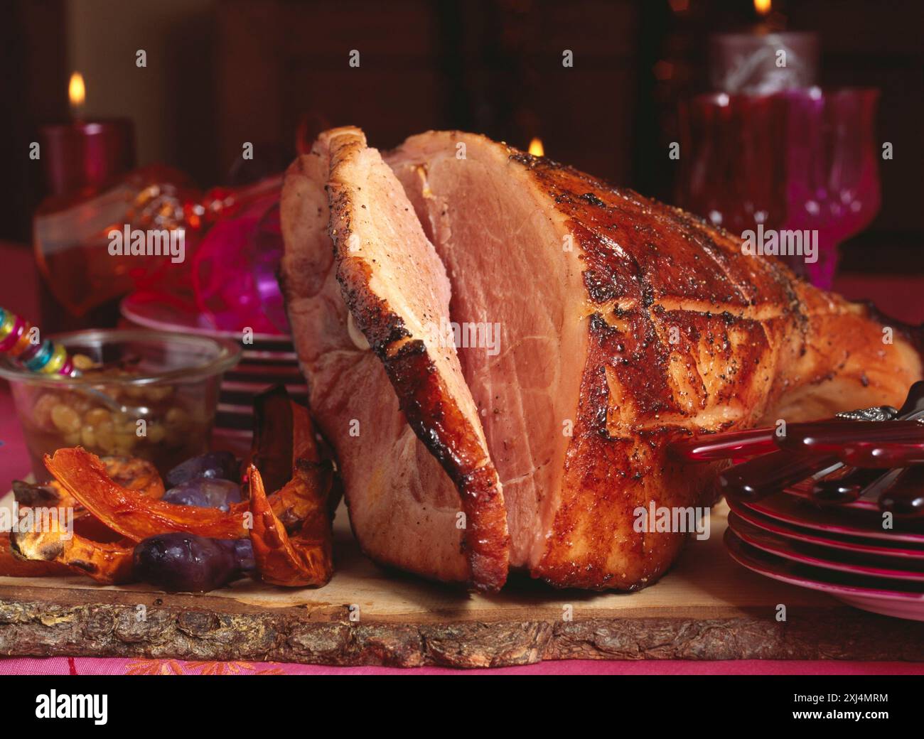 Spicy smoked gammon Stock Photo - Alamy