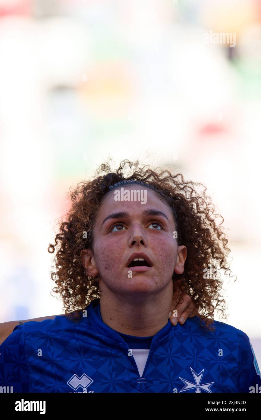 Leiria, Portugal, July 16 2024: Patricia Ebejer (23 Malta) during the ...
