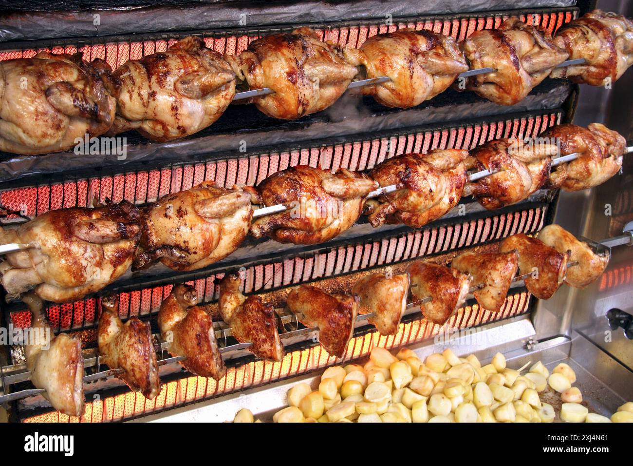 Roast meat counter Stock Photo - Alamy