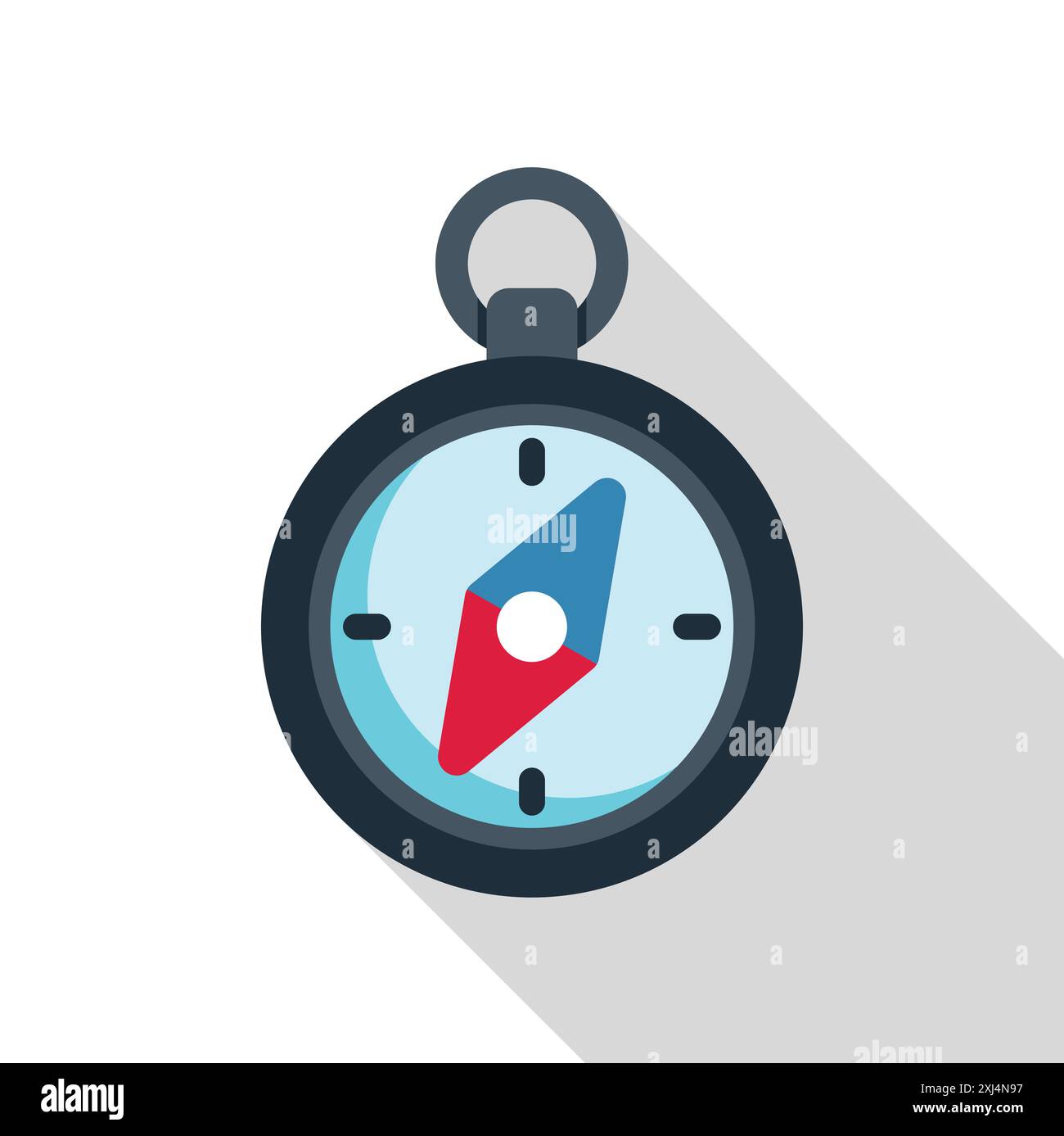 Compass is pointing north showing the direction to take for a new ...