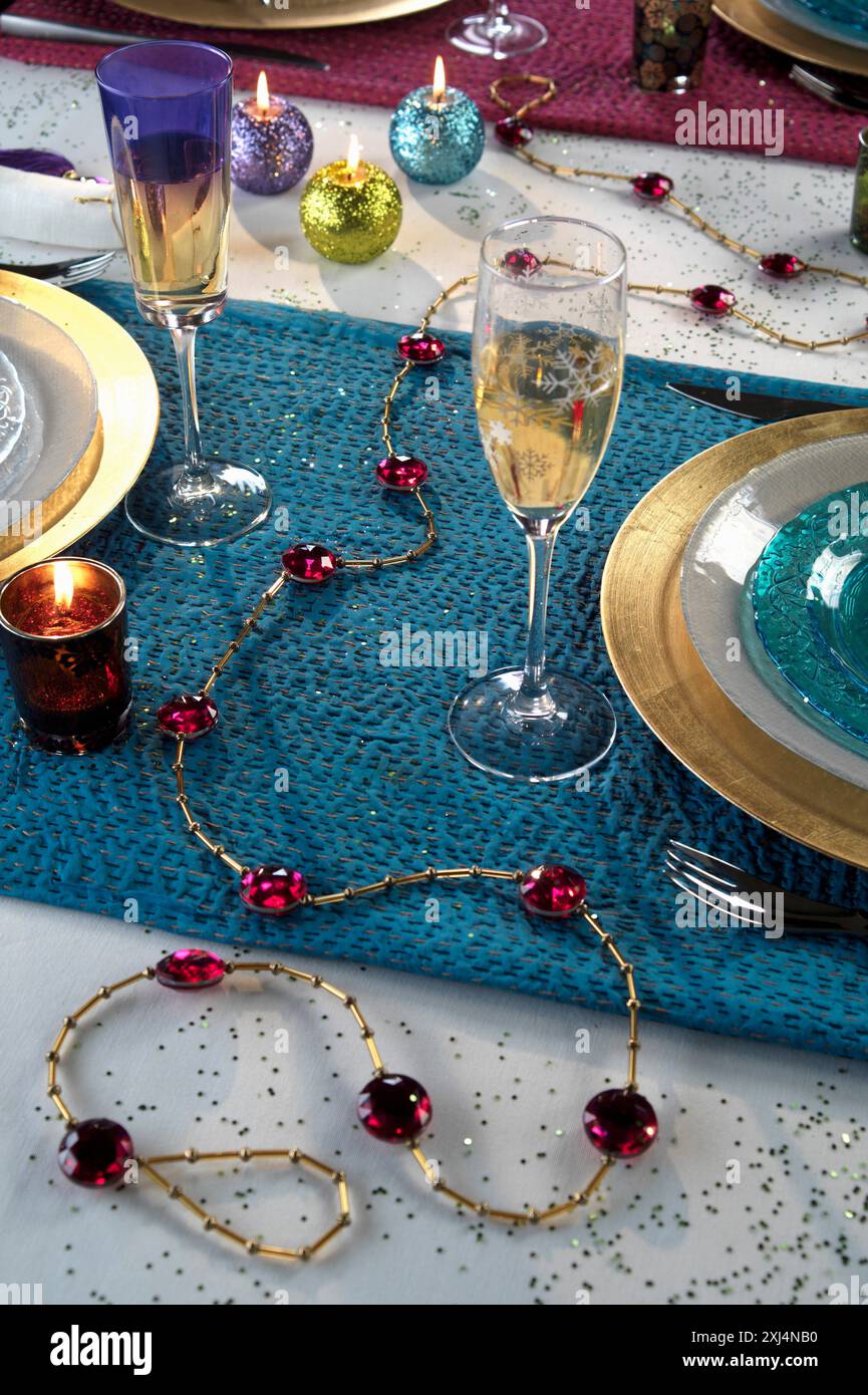 Fancy table runner Stock Photo - Alamy