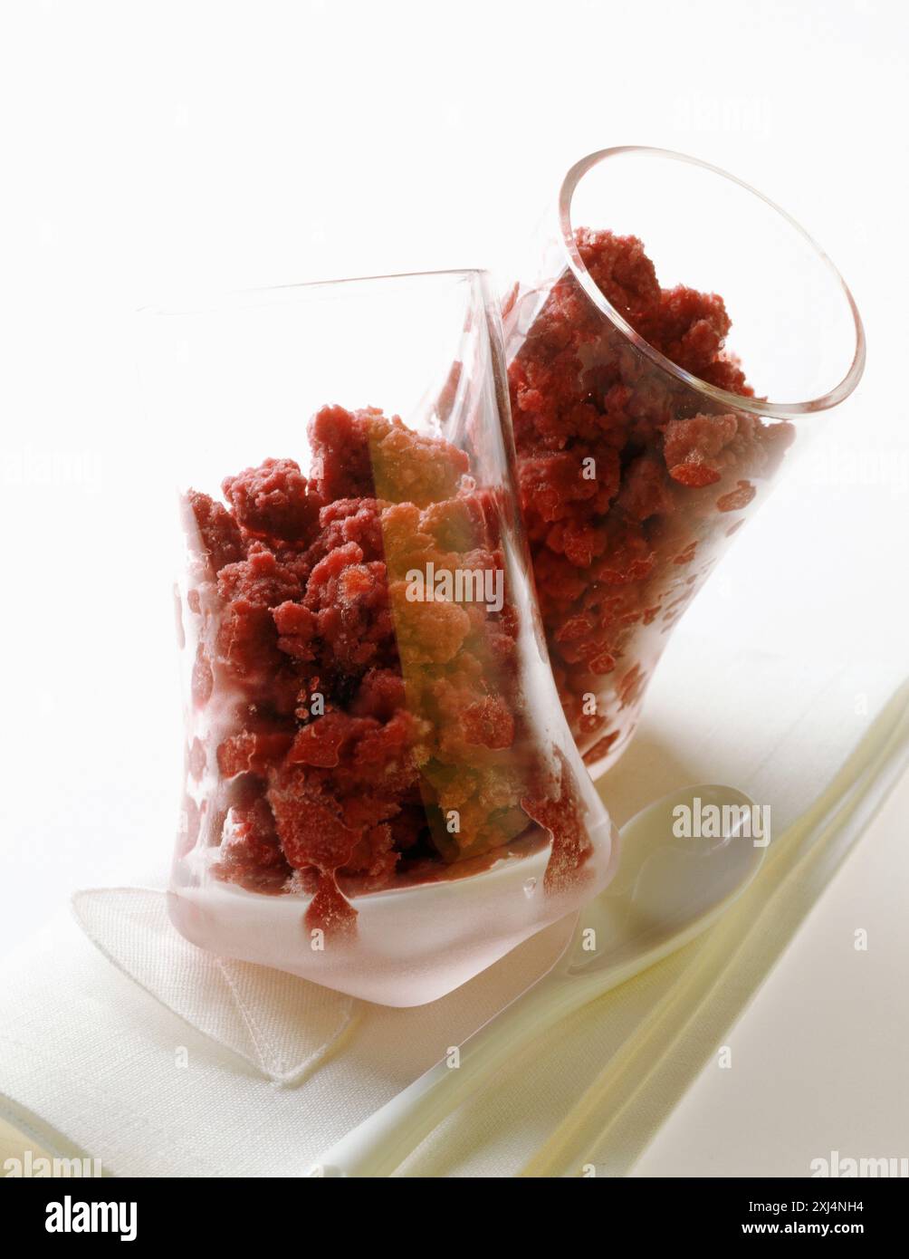 Pink praline crumble Stock Photo - Alamy