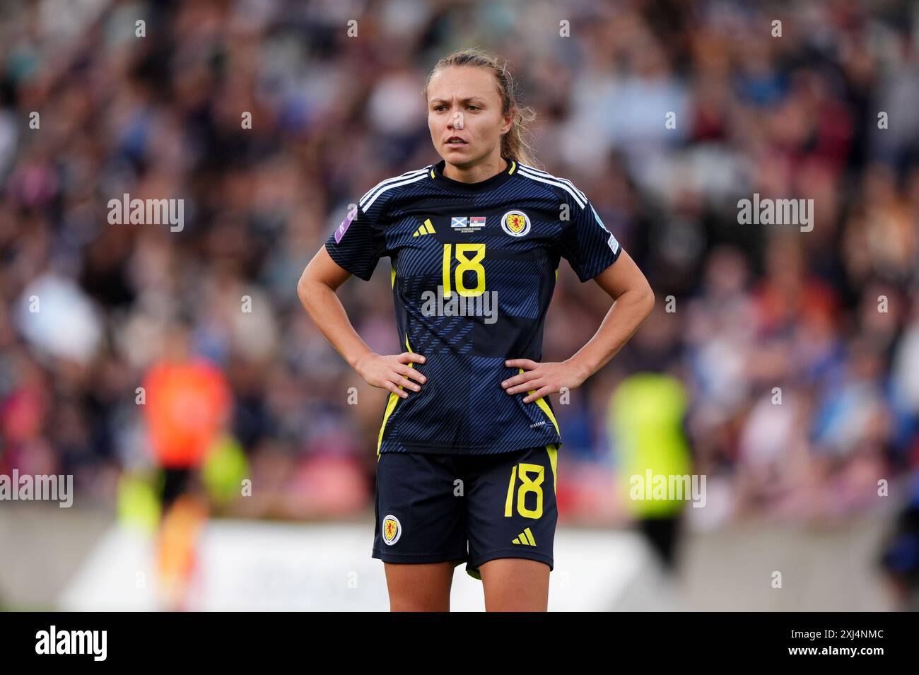Scotland's Claire Emslie during the UEFA Women's Euro 2025 qualifying ...