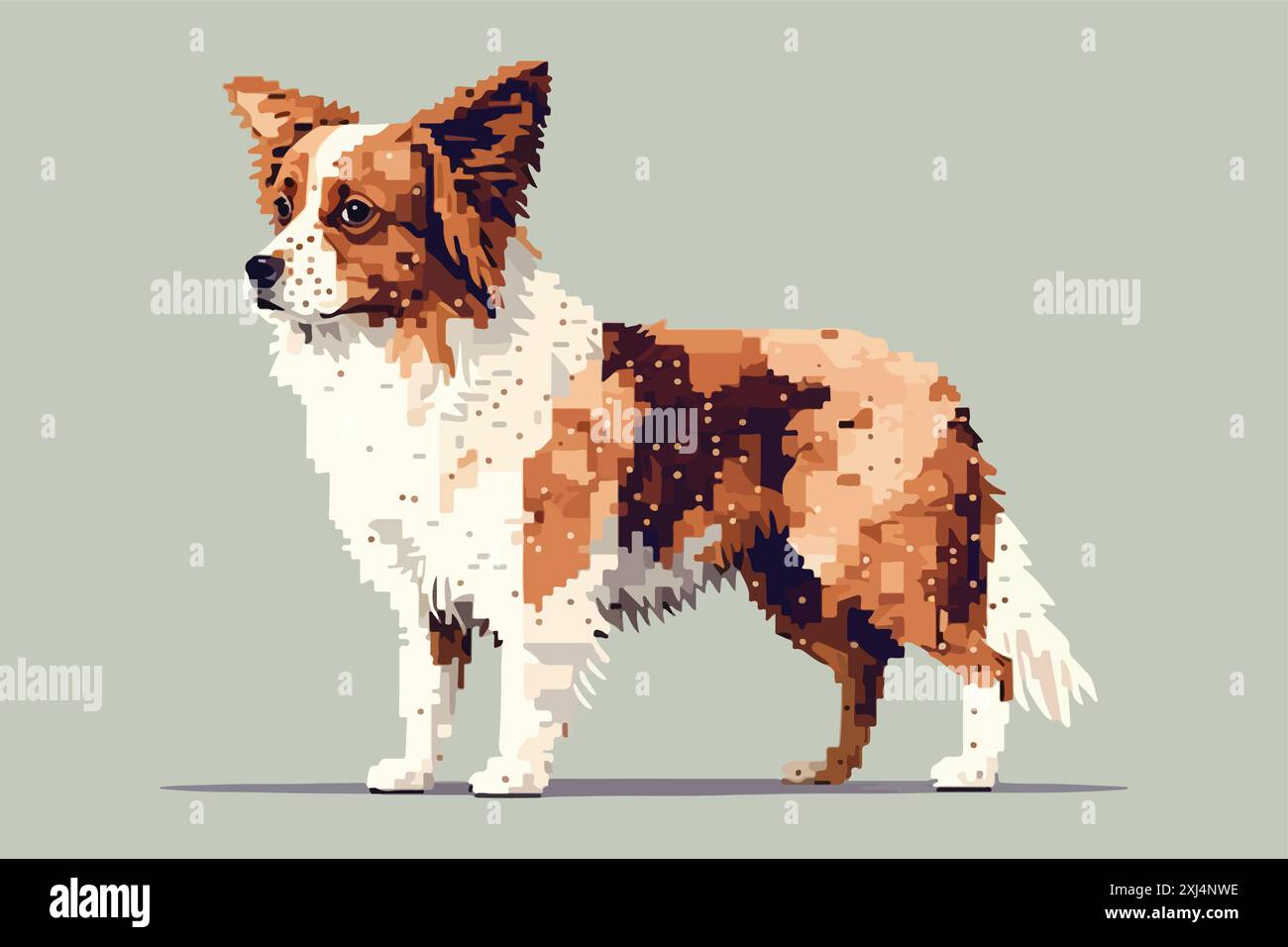 Dog pixel illustration Stock Vector Image & Art - Alamy