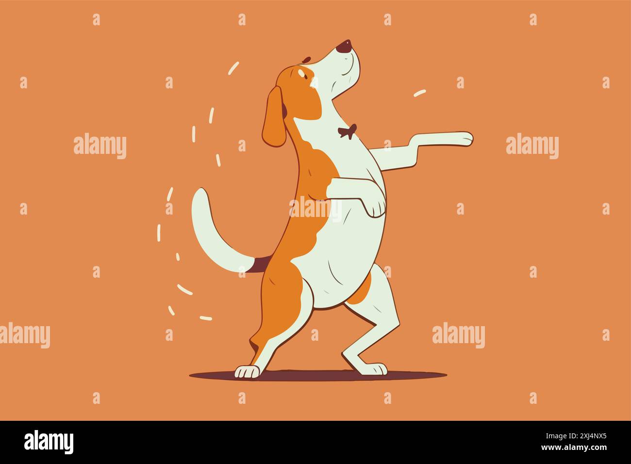 Dog Dancing vector illustration Stock Vector Image & Art - Alamy
