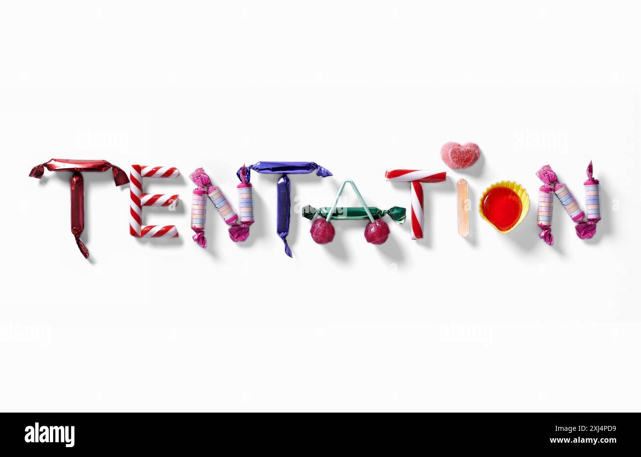 Candies composition Cut Out Stock Images & Pictures - Alamy