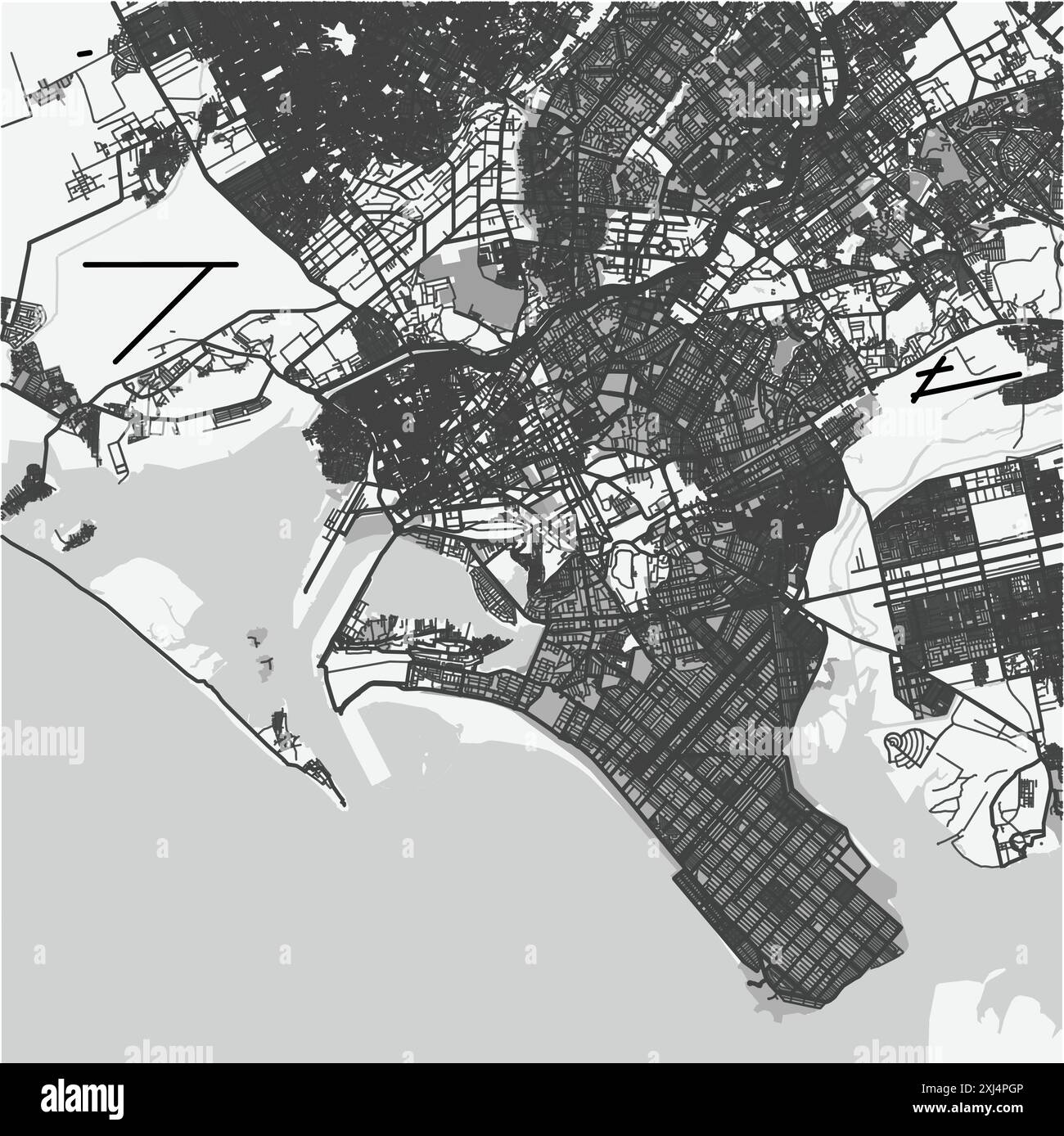Karachi map black Black and White Stock Photos & Images - Alamy