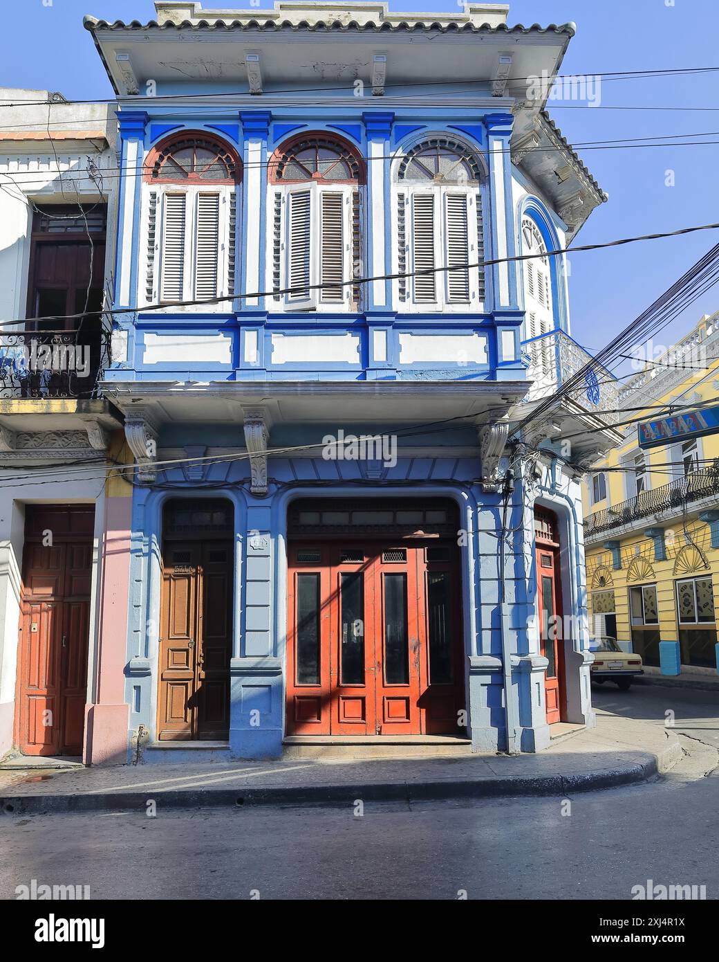 506 South facade, early 1900s two-storey Eclectic building on Calles ...