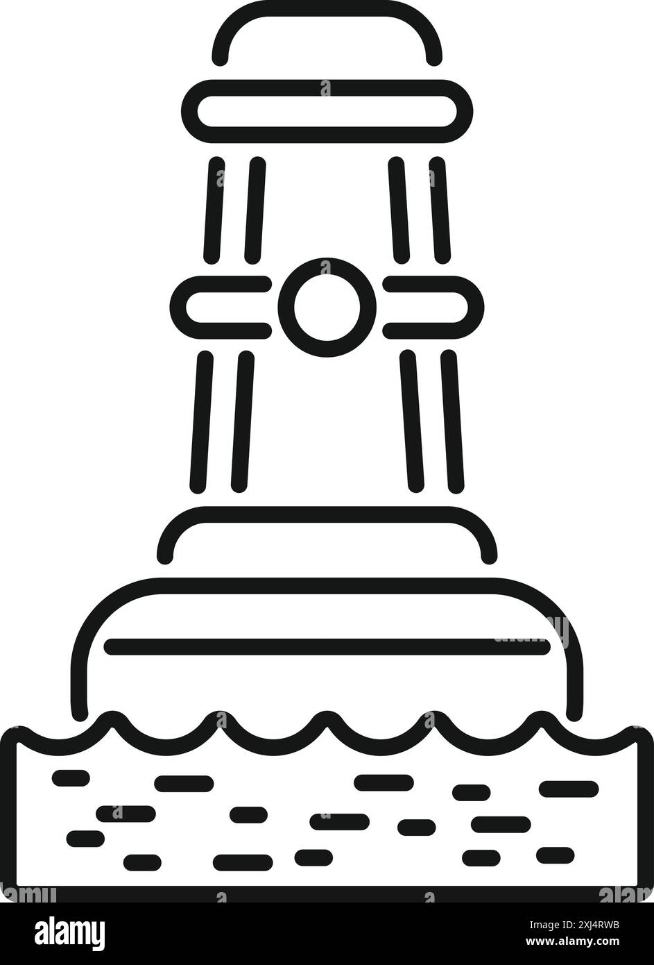 Platform on extraction oil Black and White Stock Photos & Images - Alamy