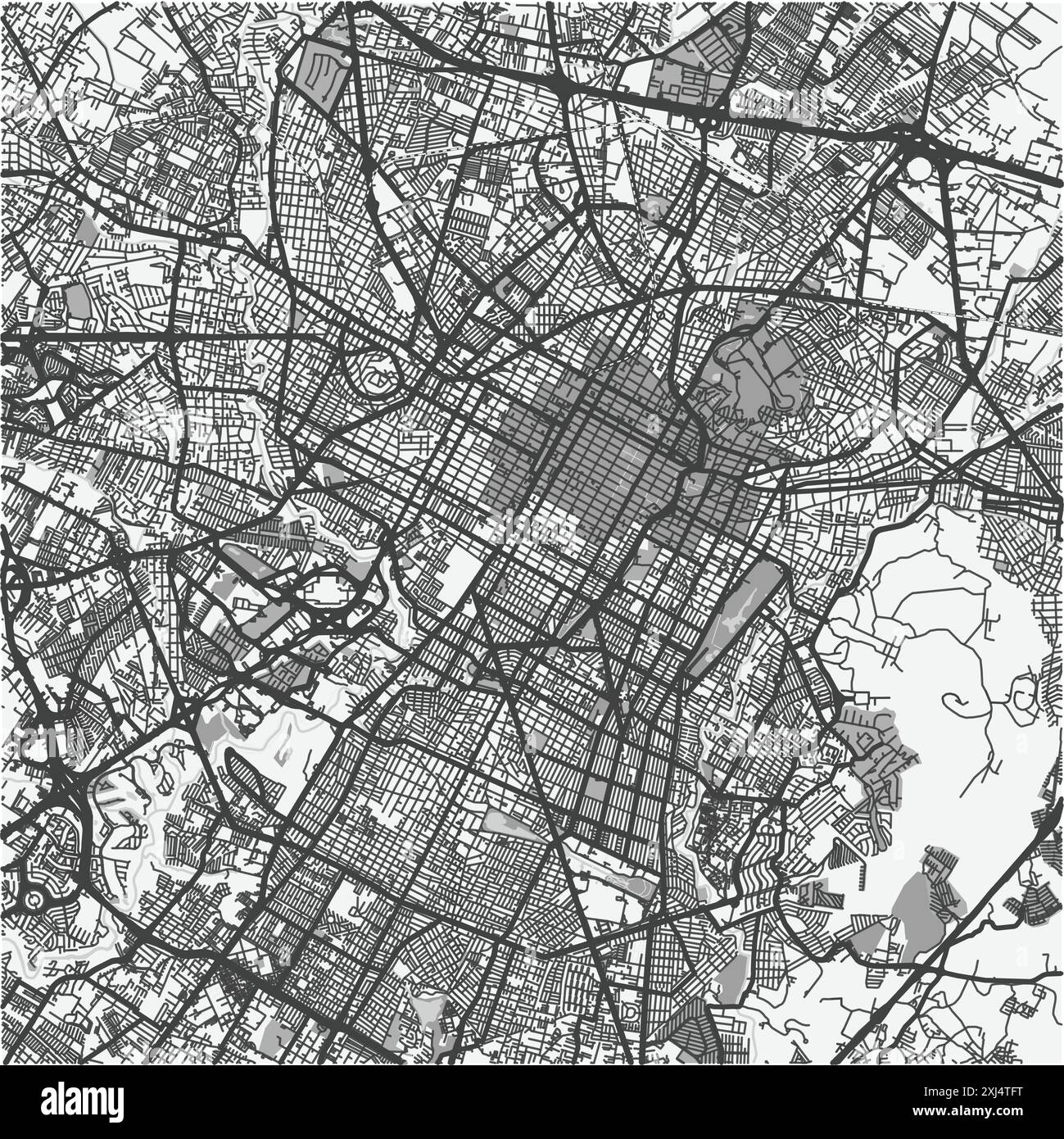 Map of Puebla in Mexico in grayscale. Contains layered vector with ...