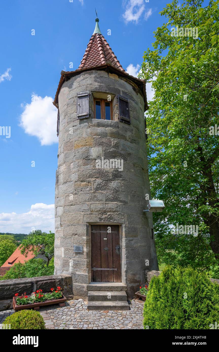 Historic Hungeturm, part of the former castle complex from the 16th ...