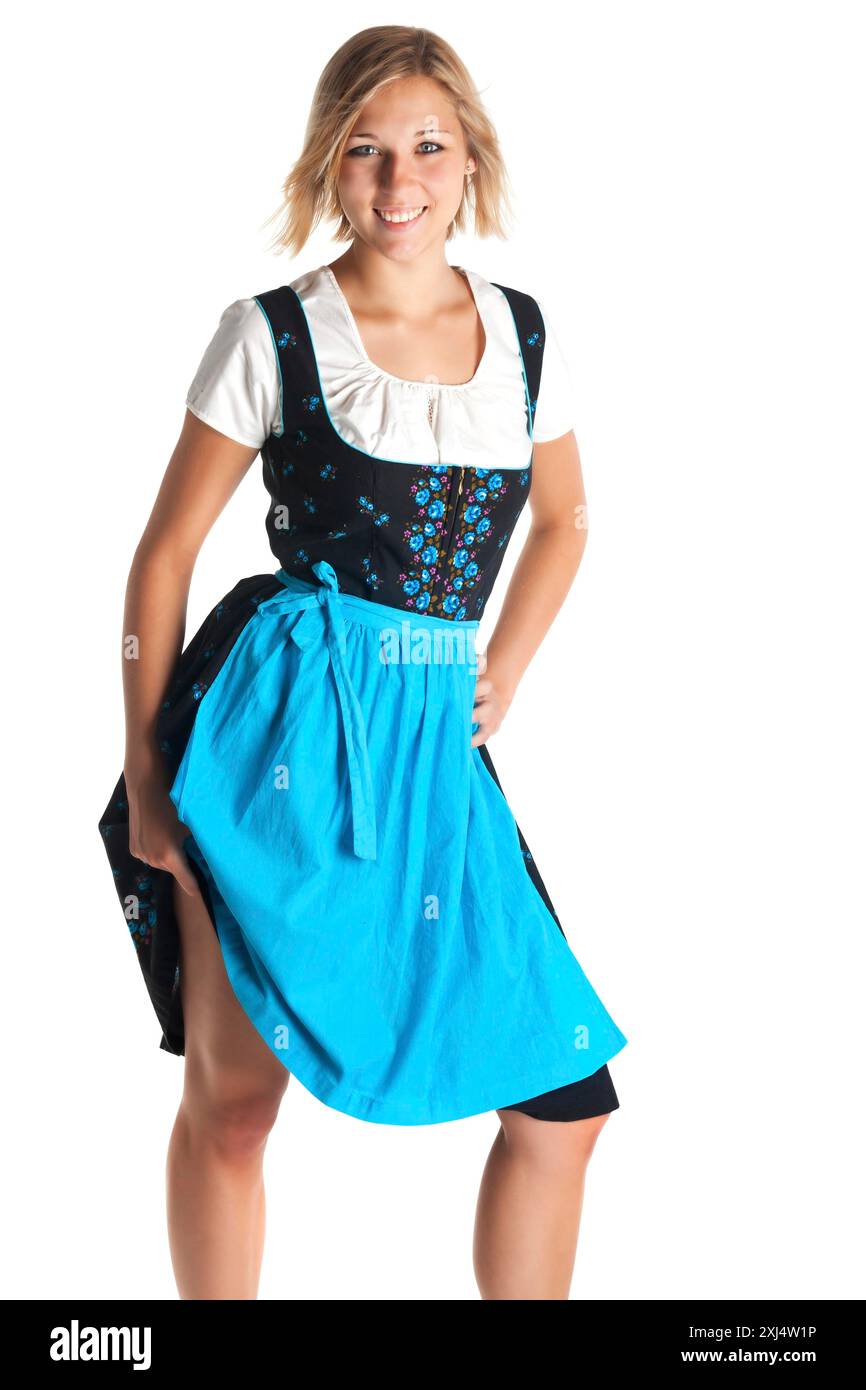 A woman in traditional dress Cut Out Stock Images & Pictures - Alamy