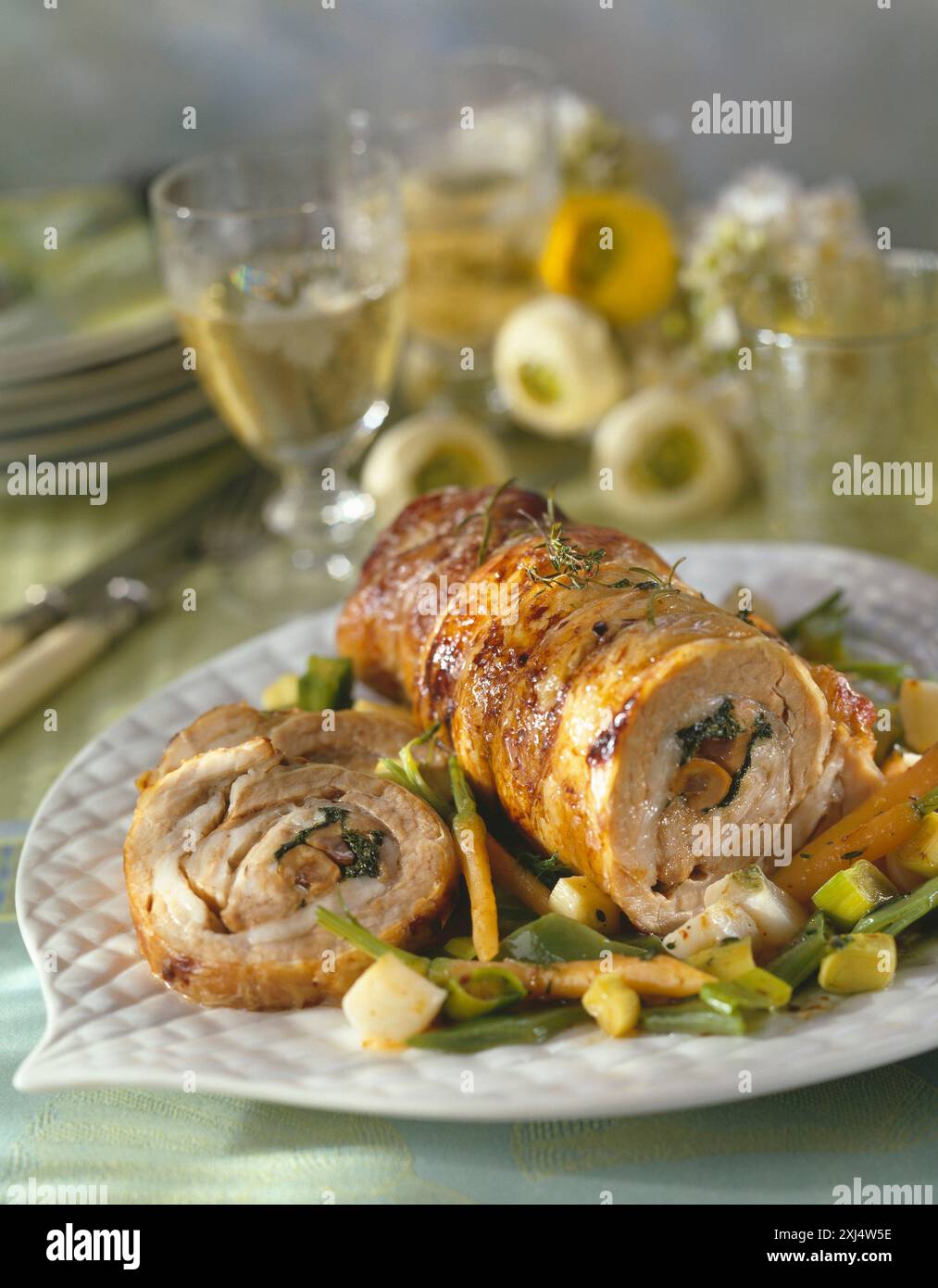 Rolled veal roast hi-res stock photography and images - Alamy
